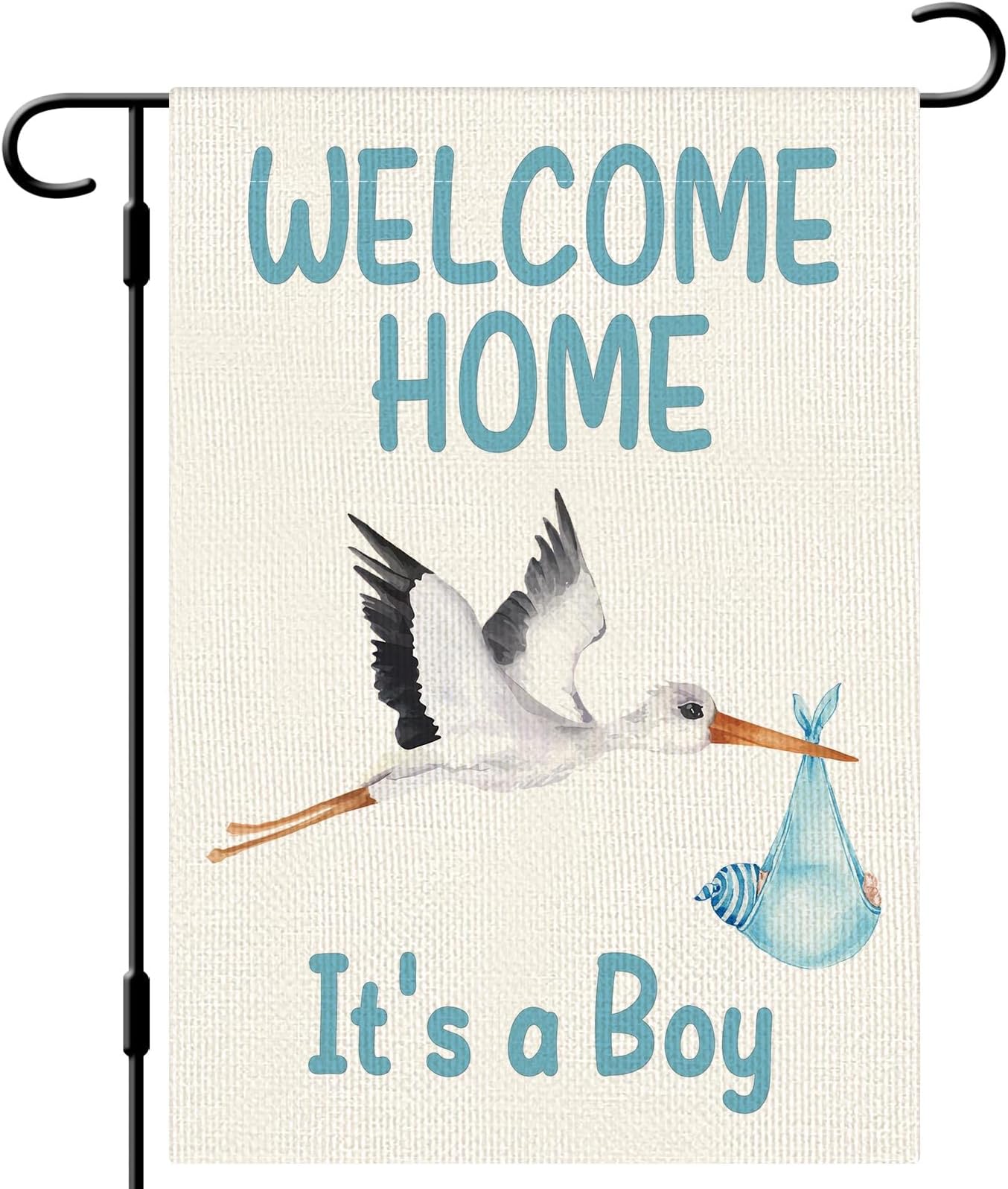 Amazon.com: Labakita Welcome Home Baby Boy Door Banner, It’s a Boy ...