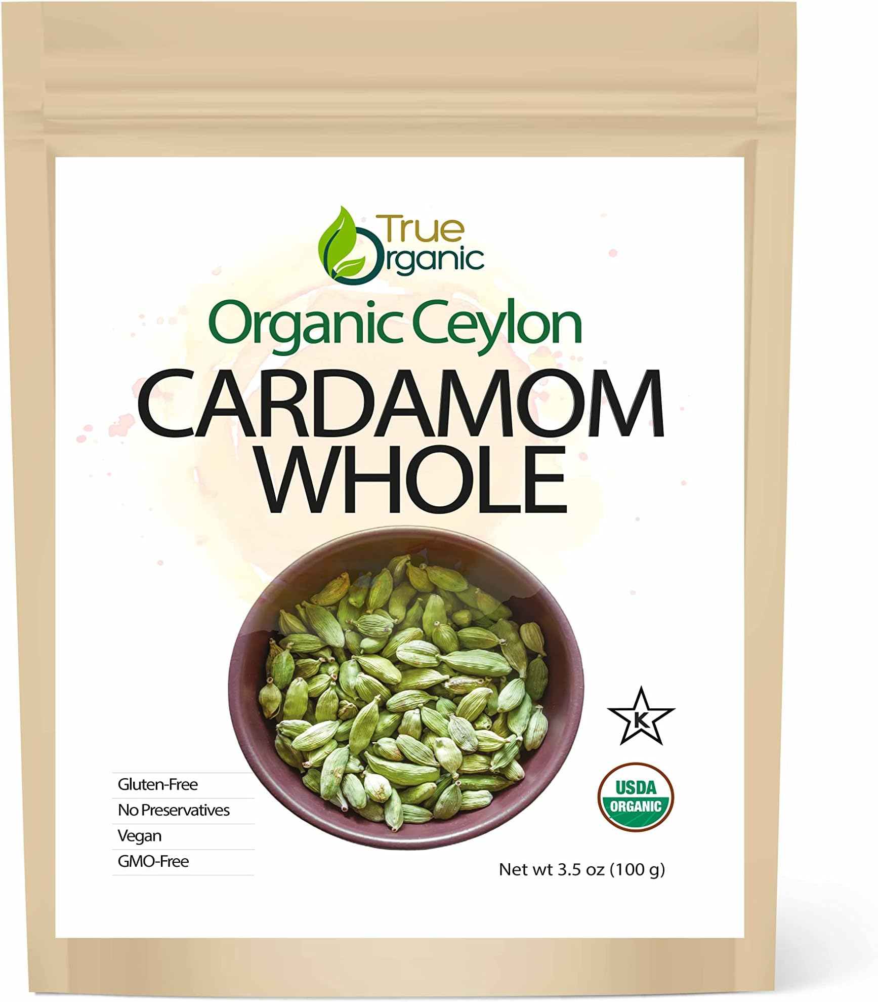 Amazon.com : True Organic Cardamom Whole 3.5 oz – Certified Organic ...