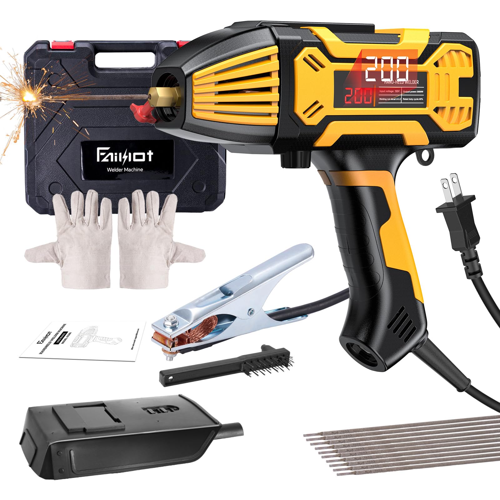 Faiuot Portable Handheld Welding Machine, 110V Portable Welder with ...