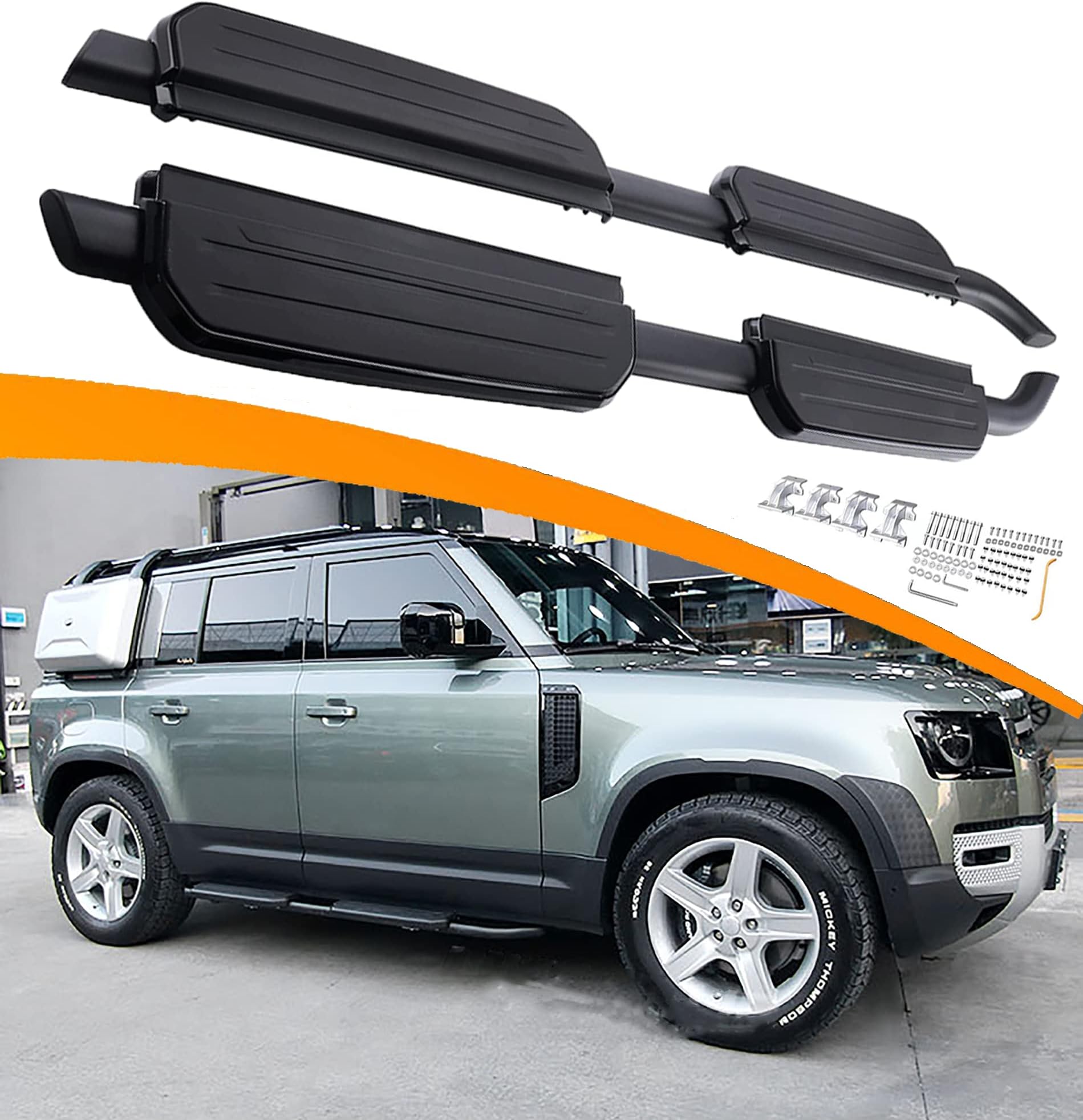 Amazon.com: Side Steps Fit for Land Rover Defender 110 4dr L663 2020 ...