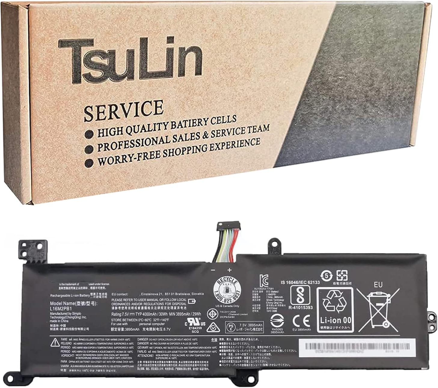 Amazon.com: TsuLin L16M2PB1 Battery Replacement for Lenovo IdeaPad 3 15 ...