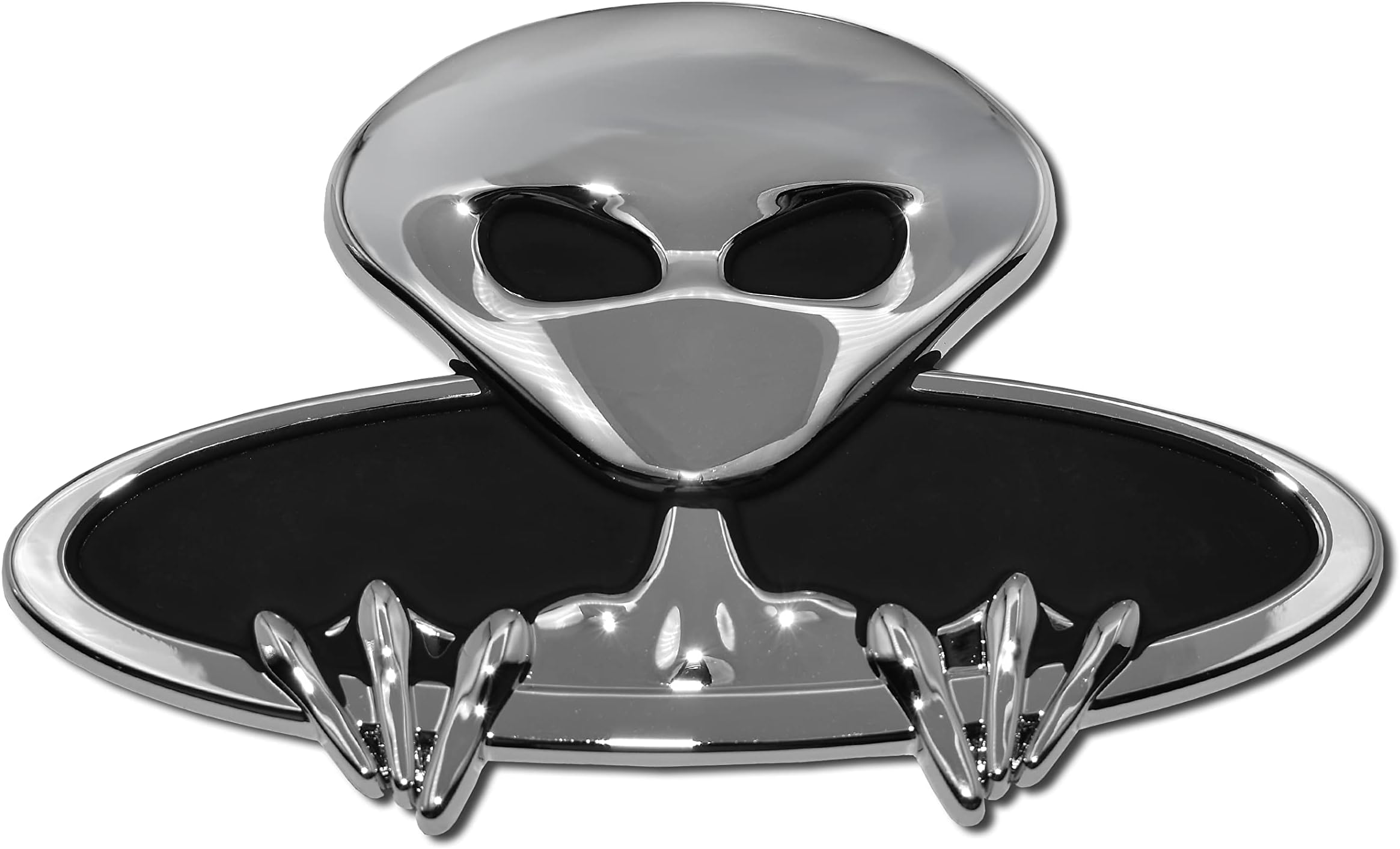 Amazon.com: Wanheyao Silver Car 3D Logo Metal Aliens Auto Truck ...