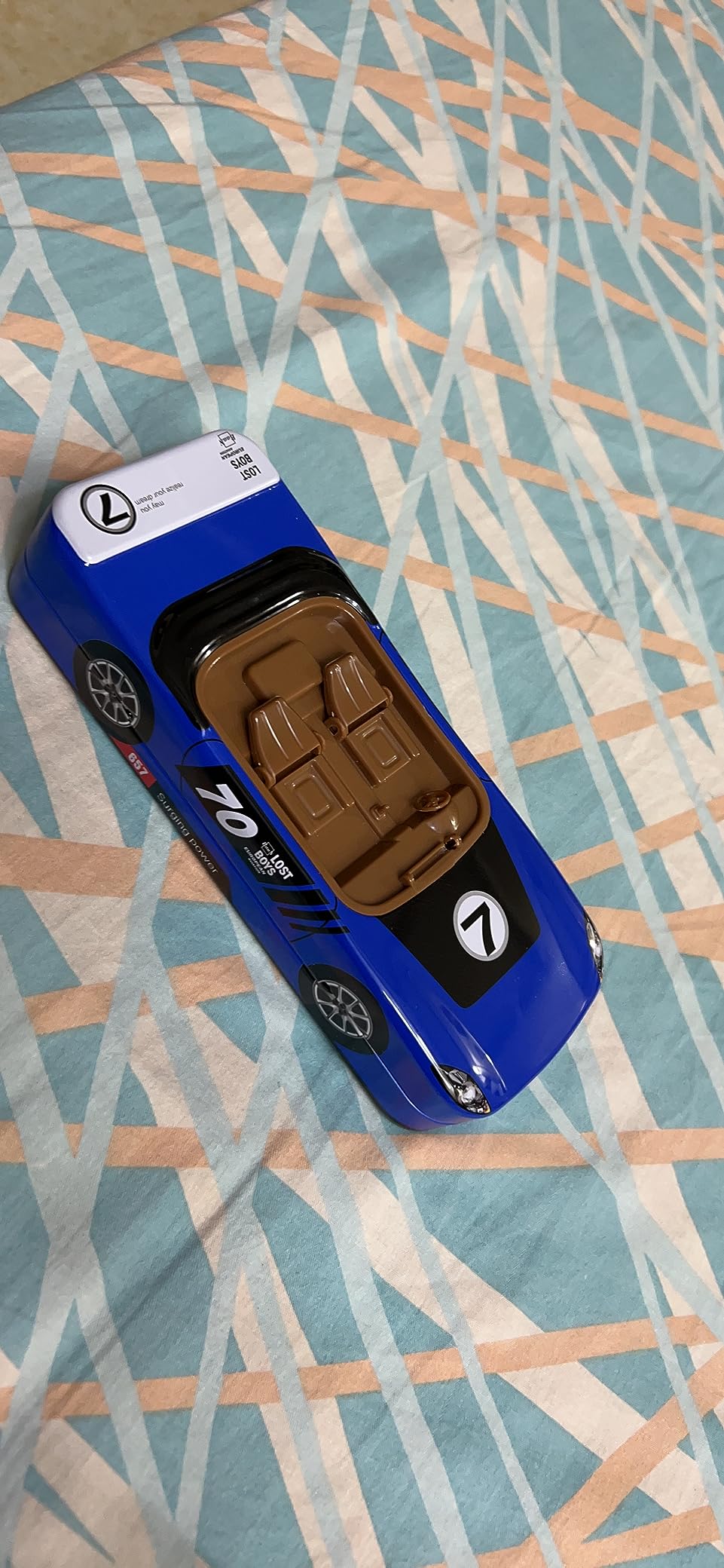 SILLYME Metal Car Shaped Pencil Box case with Wheels & Movable car ...