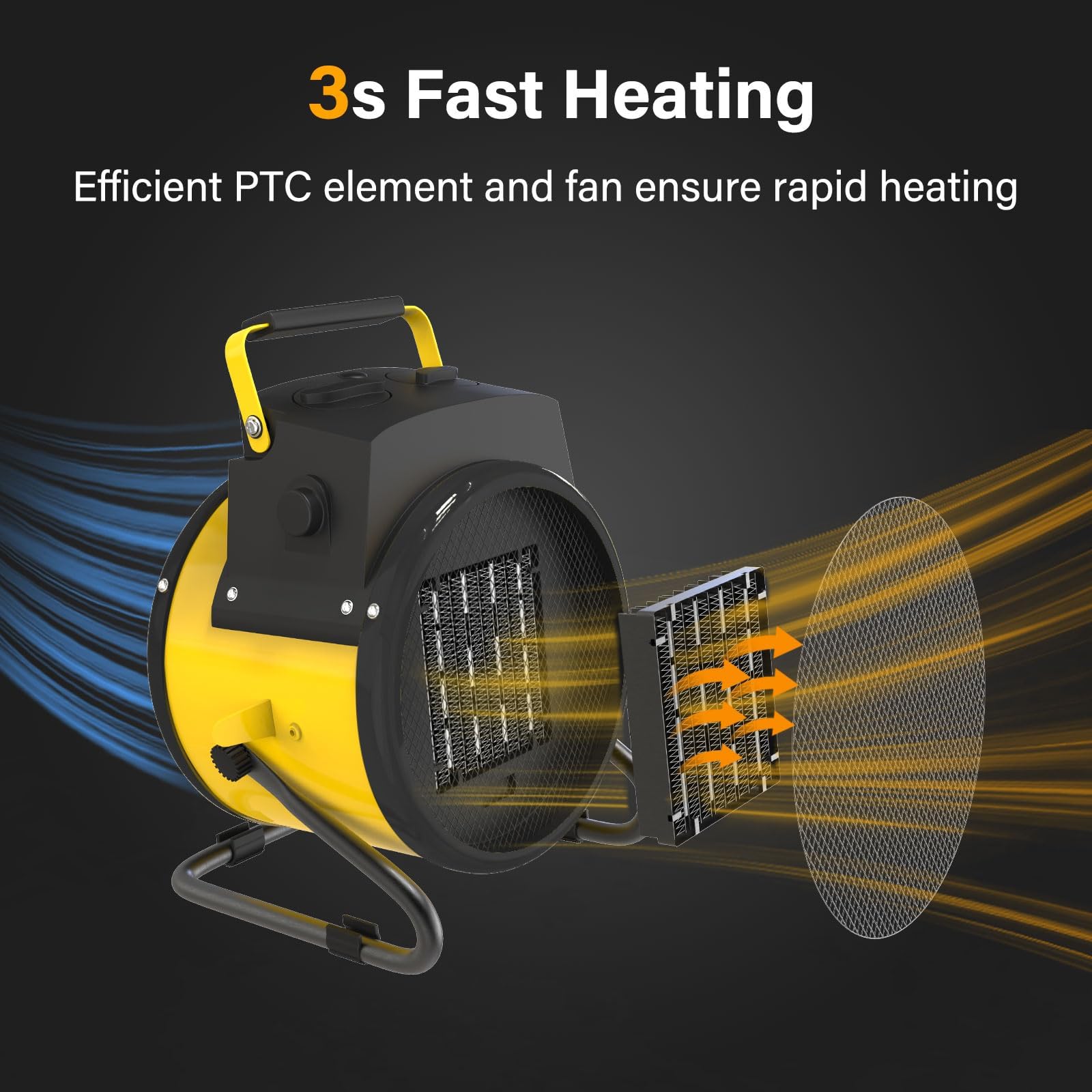 Snapklik.com : Karveden Outdoor Patio Heater, Portable Electric Garage ...