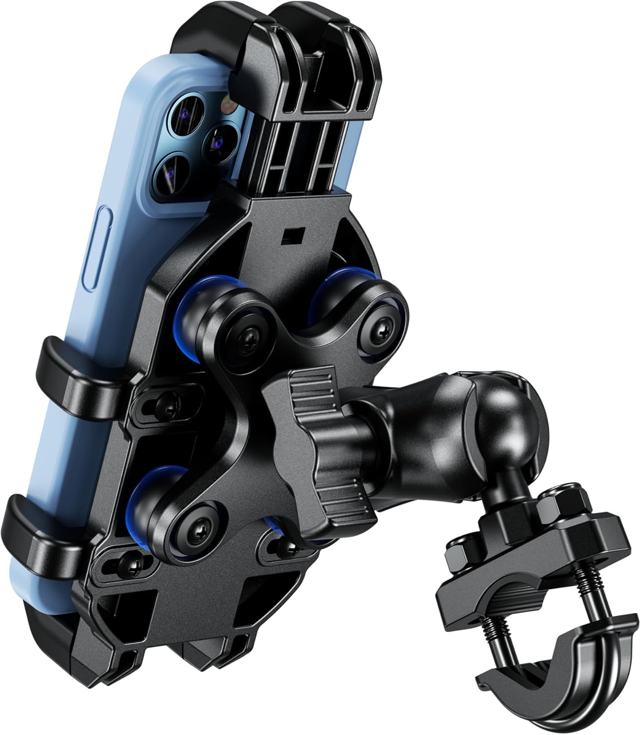 Amazon.com: BRCOVAN Motorcycle Phone Holder with Vibration Dampener ...
