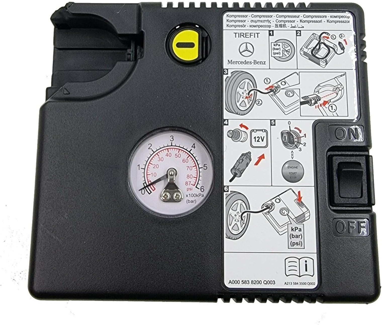 Partsdealers GENUINE TYRE PUMP AIR COMPRESSOR INFLATOR for MERCEDES ...