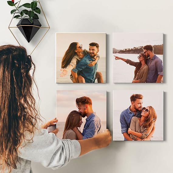 Amazon.com - Renditions Gallery Set of 4, 8x8 Custom Photo Canvas ...