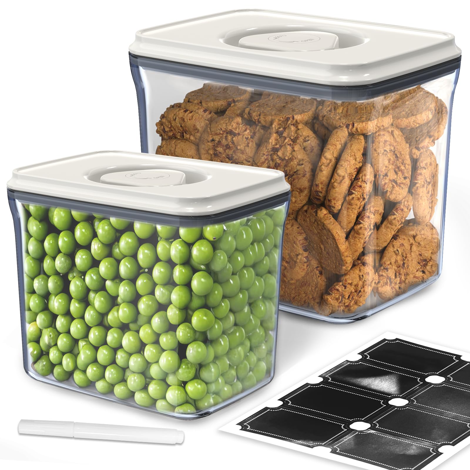 Amazon.com: HCM Food Storage Containers, Airtight Food Storage ...