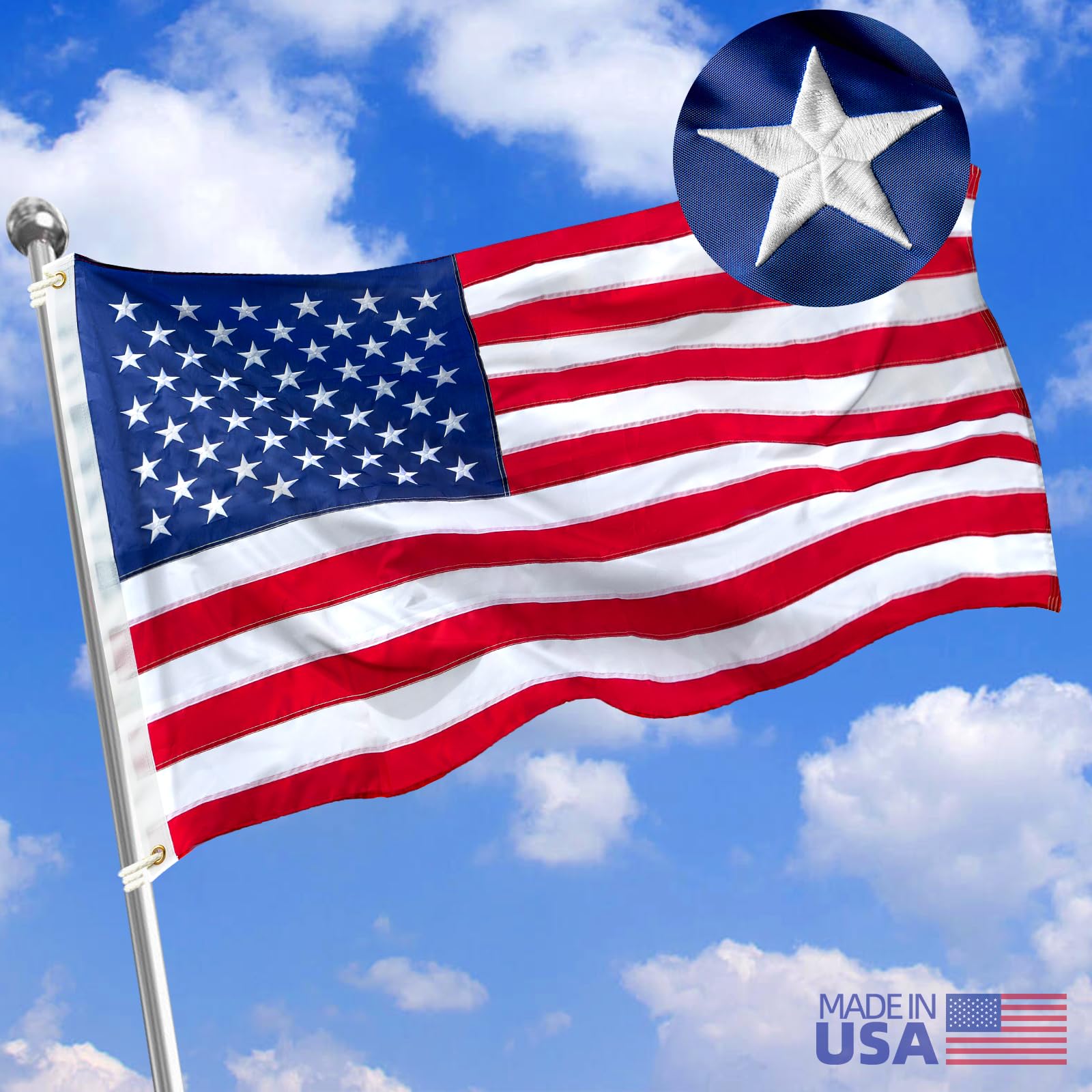 Amazon.com : ARTISAN OF VICTORY American Flags for Outside 3x5 Ft ...