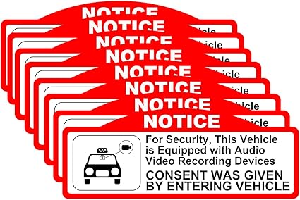 Amazon.com: KEANBOLL 8 Pieces Double Sided in Car Camera Audio Video ...