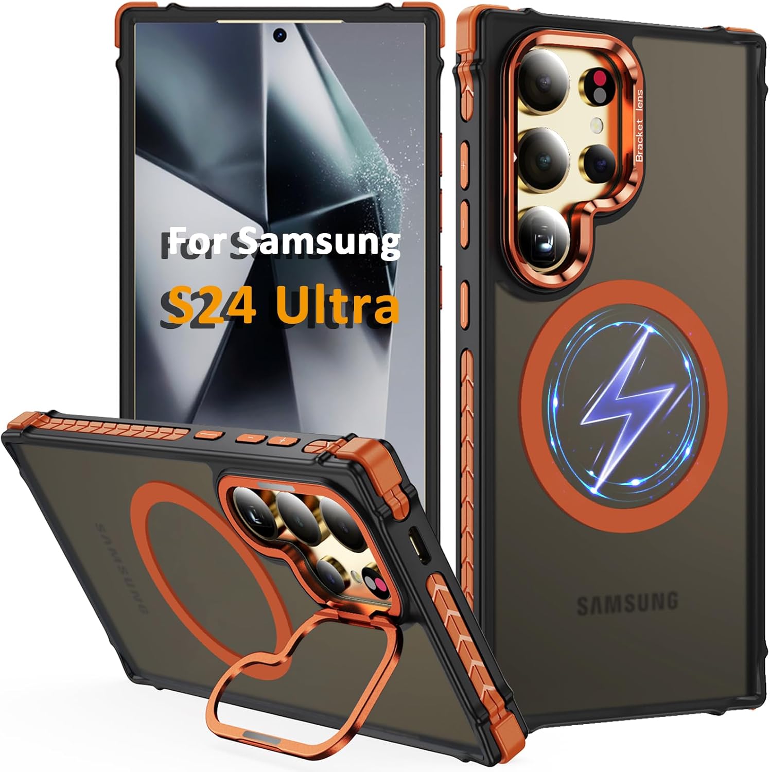 Amazon.com: KETGII S24 Ultra Case, Magnetic for Samsung Galaxy S24 ...