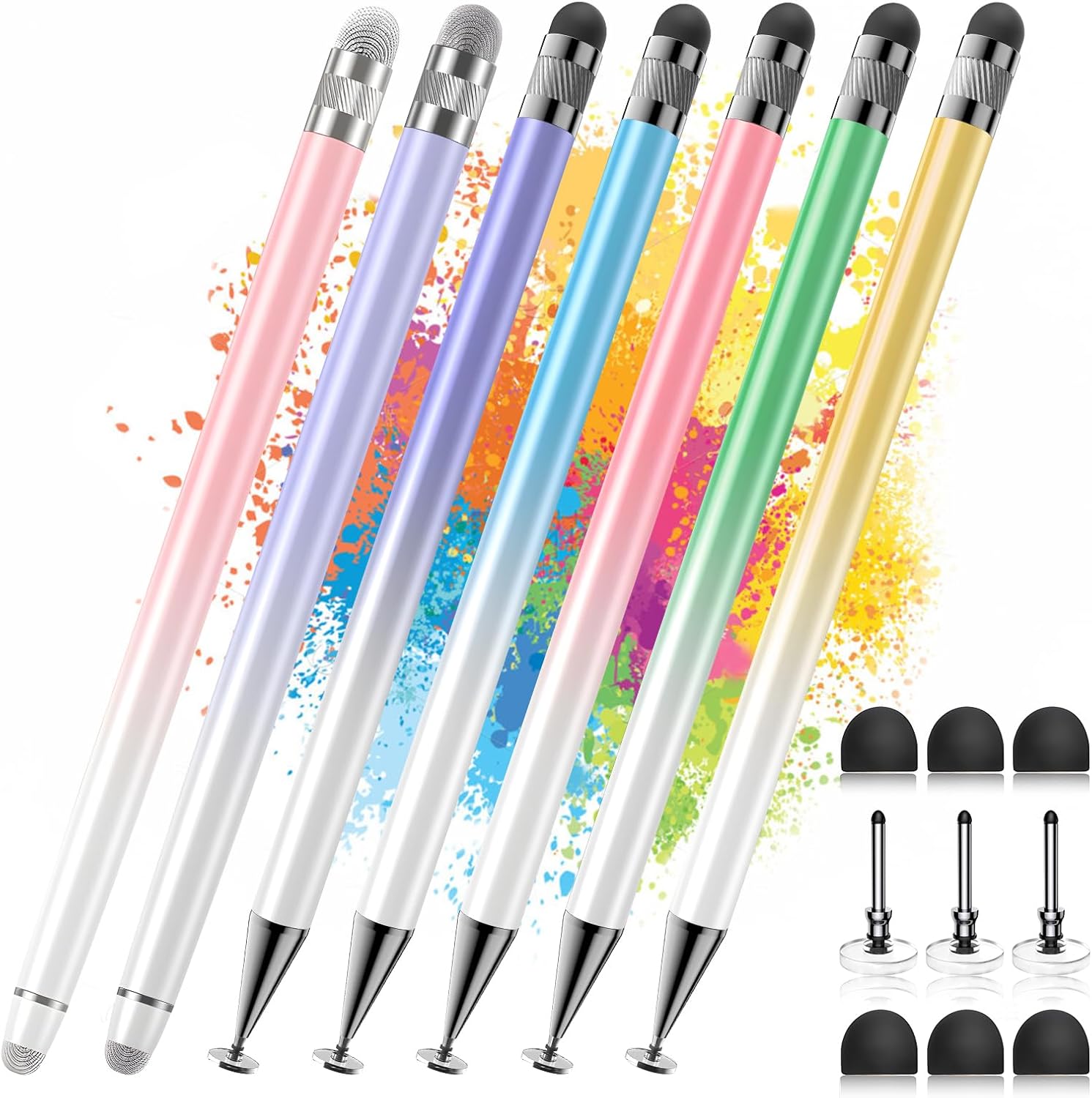 Amazon.com: 7 PCS Stylus Pen,2-in-1 Stylus Pen for Touchscreen,High ...
