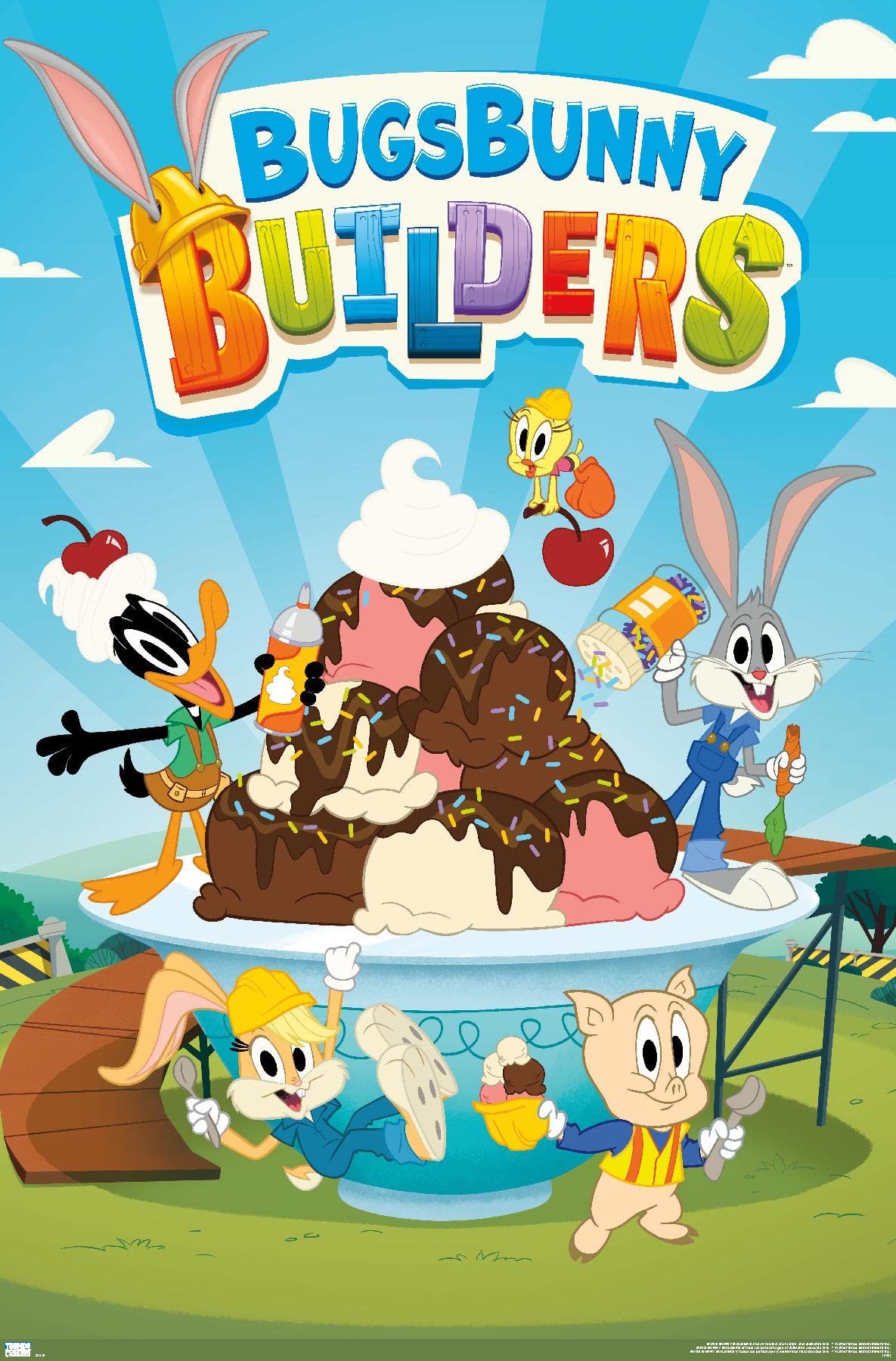 Amazon.com: Trends International Bugs Bunny Builders - Key Art Wall Poster, 22.375" x 34 ...