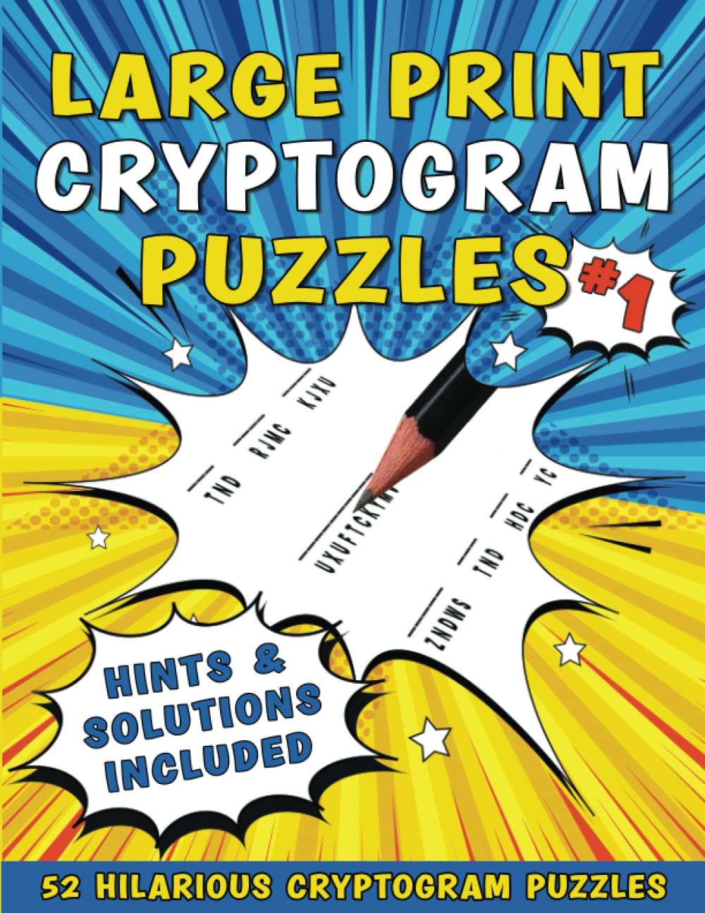 Large Print Cryptogram Puzzles: Funny Cryptograms Puzzle Books for ...