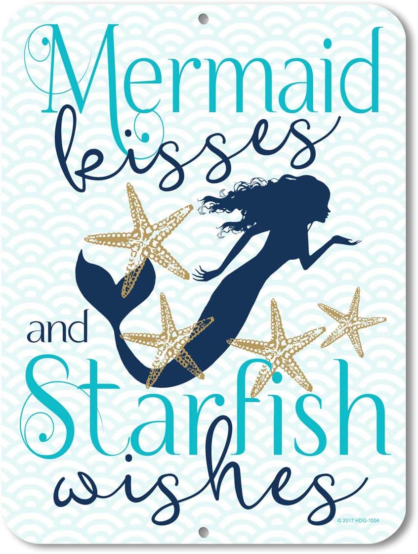 Amazon.com: MeigoArt Custom Mermaid Metal Sign,Personalized Mermaid ...