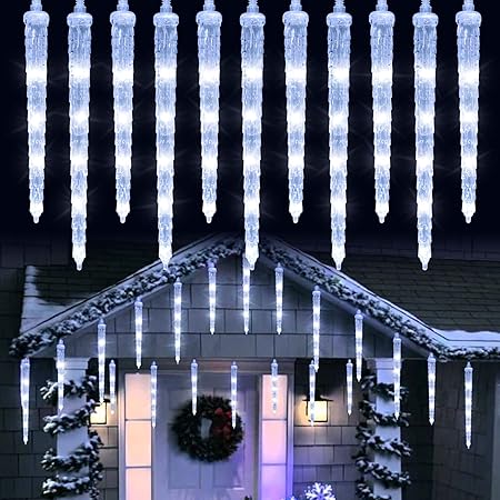 Brizled Color Changing Icicle Lights, 360 LED Christmas Icicle Lights ...