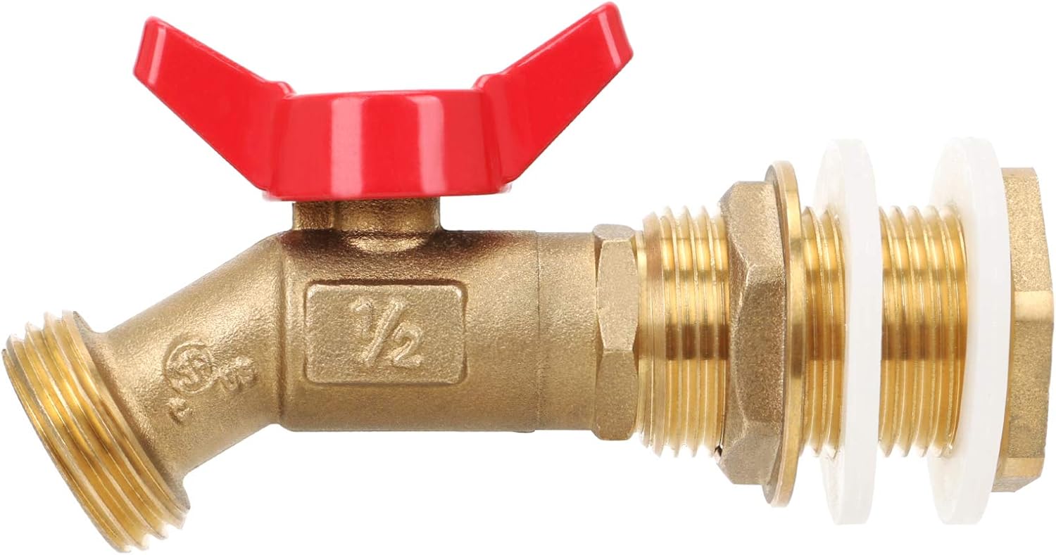 Heavy-Duty Solid Brass Rain Barrel Spigot with Ball Nepal | Ubuy