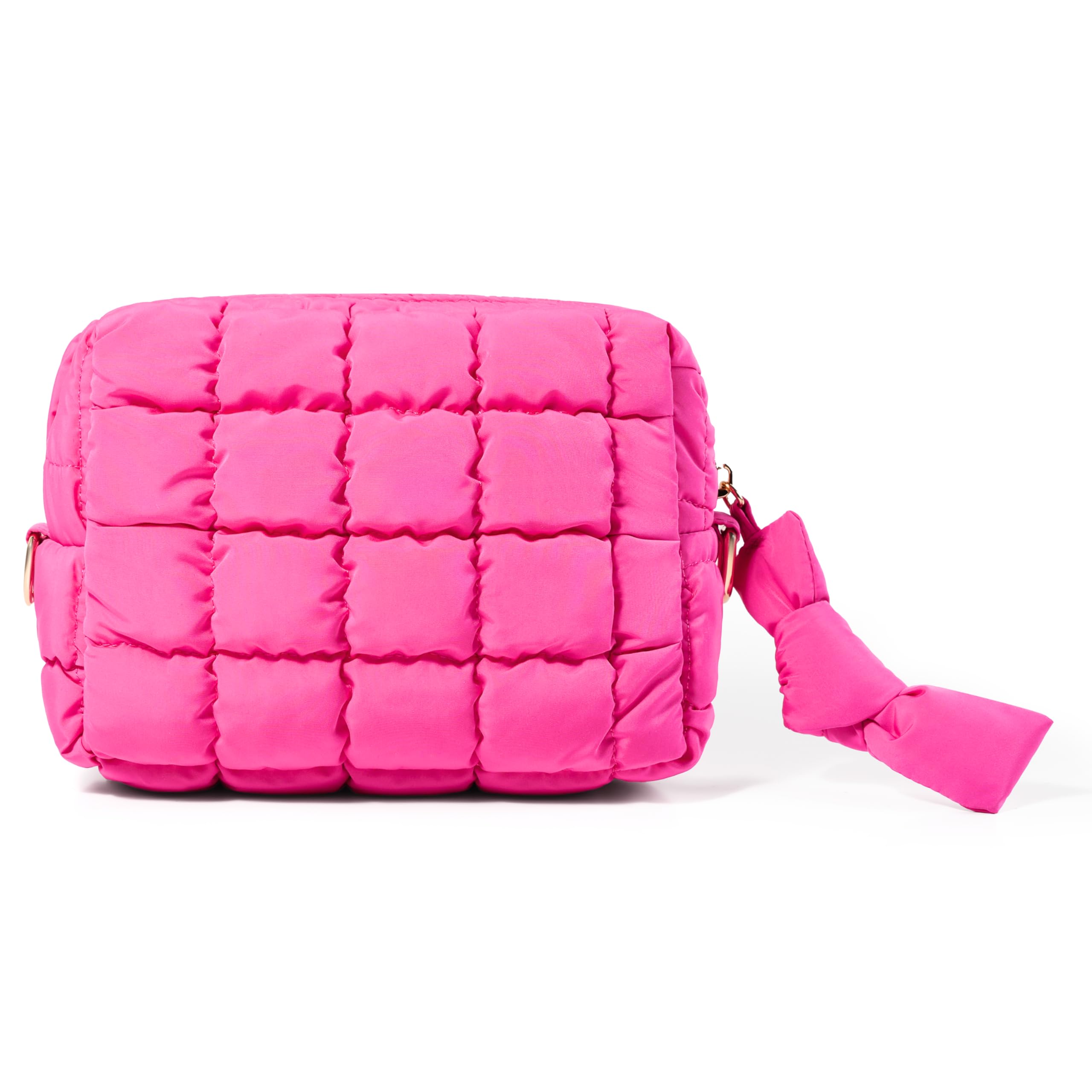 Amazon.com: Yarnic Quilted Makeup Bag Cosmetic Bag, Travel Toiletry Bag ...