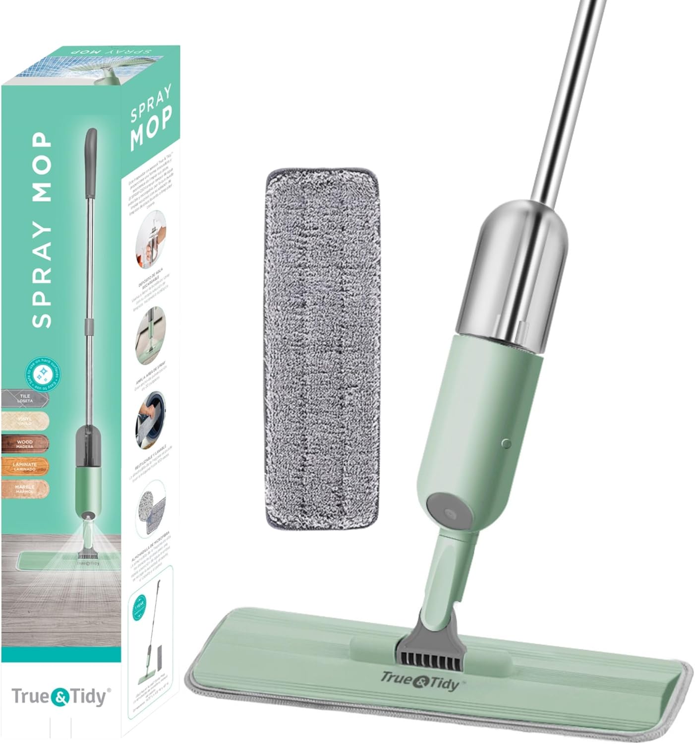Amazon.com: True & Tidy® SPRAY-250A Multi-Surface Spray Mop with ...