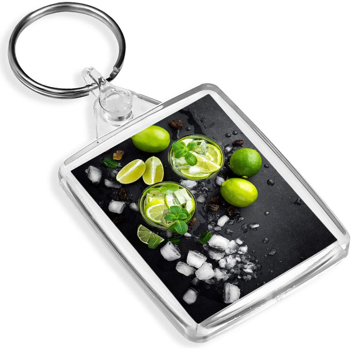 Amazon.com: Destination Vinyl Keyrings Mojito Cocktail Alcohol Keyring ...