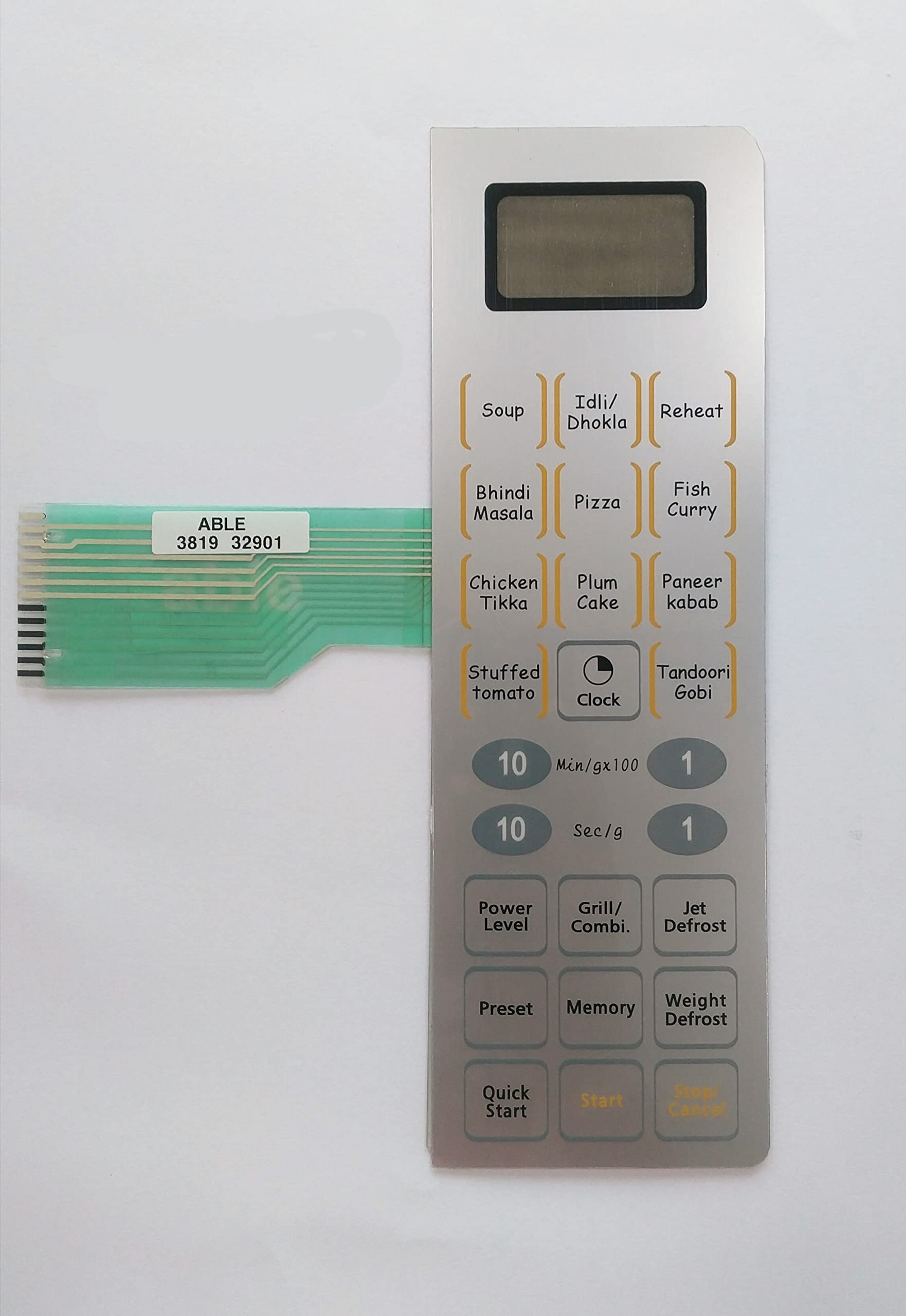 Able 20PG2S Microwave Oven Membrane Keypad : Amazon.in: Home & Kitchen