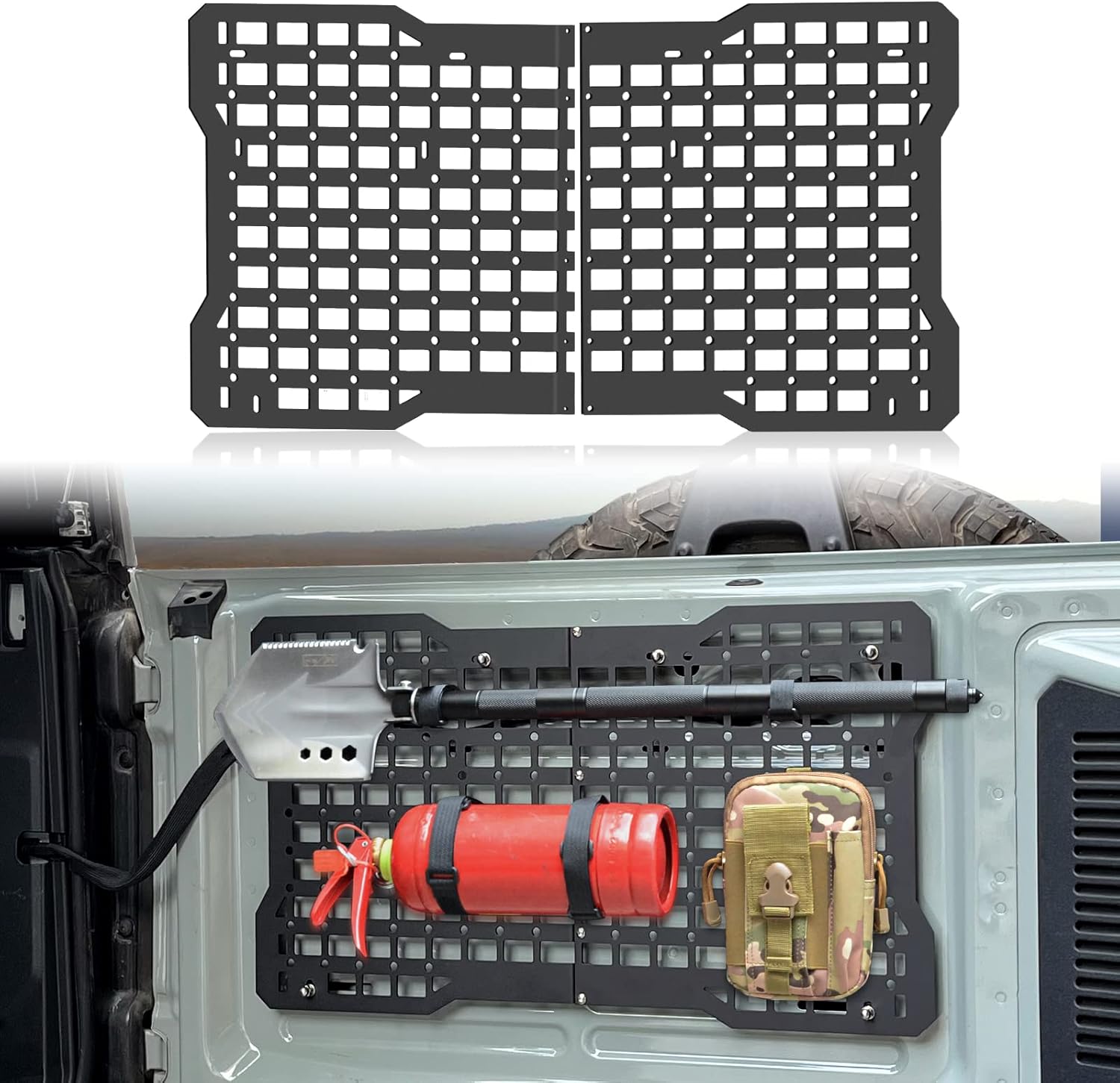 Amazon.com: MAIKER OFF ROAD Tailgate Storage Panel Tailgate Molle Panel ...