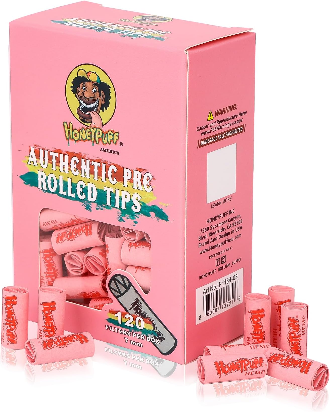 Amazon.com: Black Pre-Rolled Filter Tips, Ø7mm - Bottle of 500 Tips ...