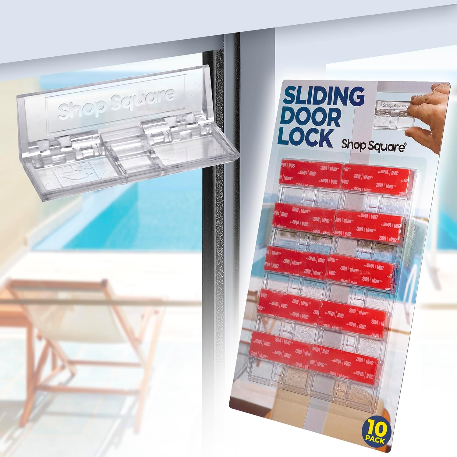 Sliding Door Lock for Home Safety - 10 Pack Sliding Window Locks ...