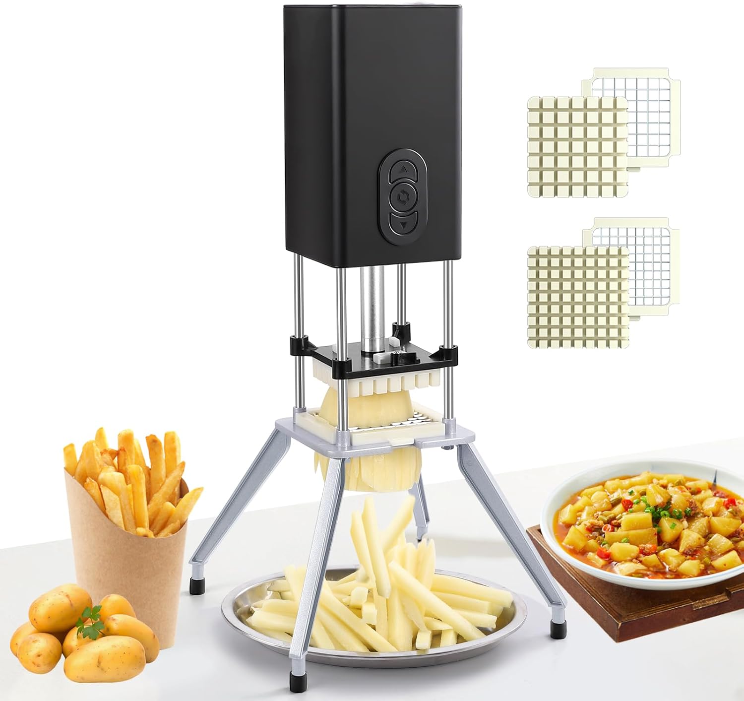 Amazon.com: YOTAN Electric French Fry Cutter,Vertical French Fry Cutter ...