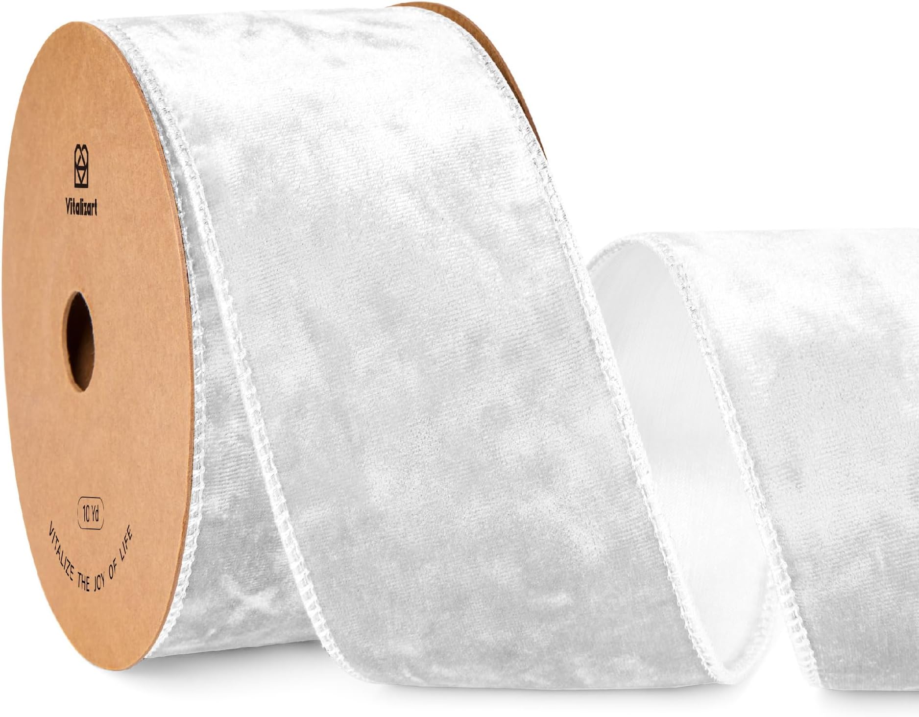 Amazon.com: 2 Rolls 2.5 Inch 10 Yards Christmas Velvet Ribbon Single ...