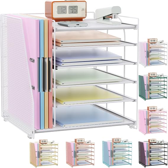 Amazon.com: gianotter Desk Organizers and Accessories, 6-Tier Paper ...