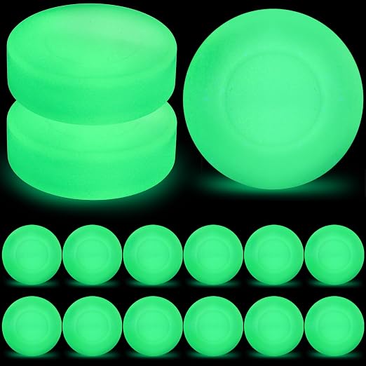 Amazon.com : Bekith 16 Pack Hockey Puck Glow in the Dark, Ice Hockey ...