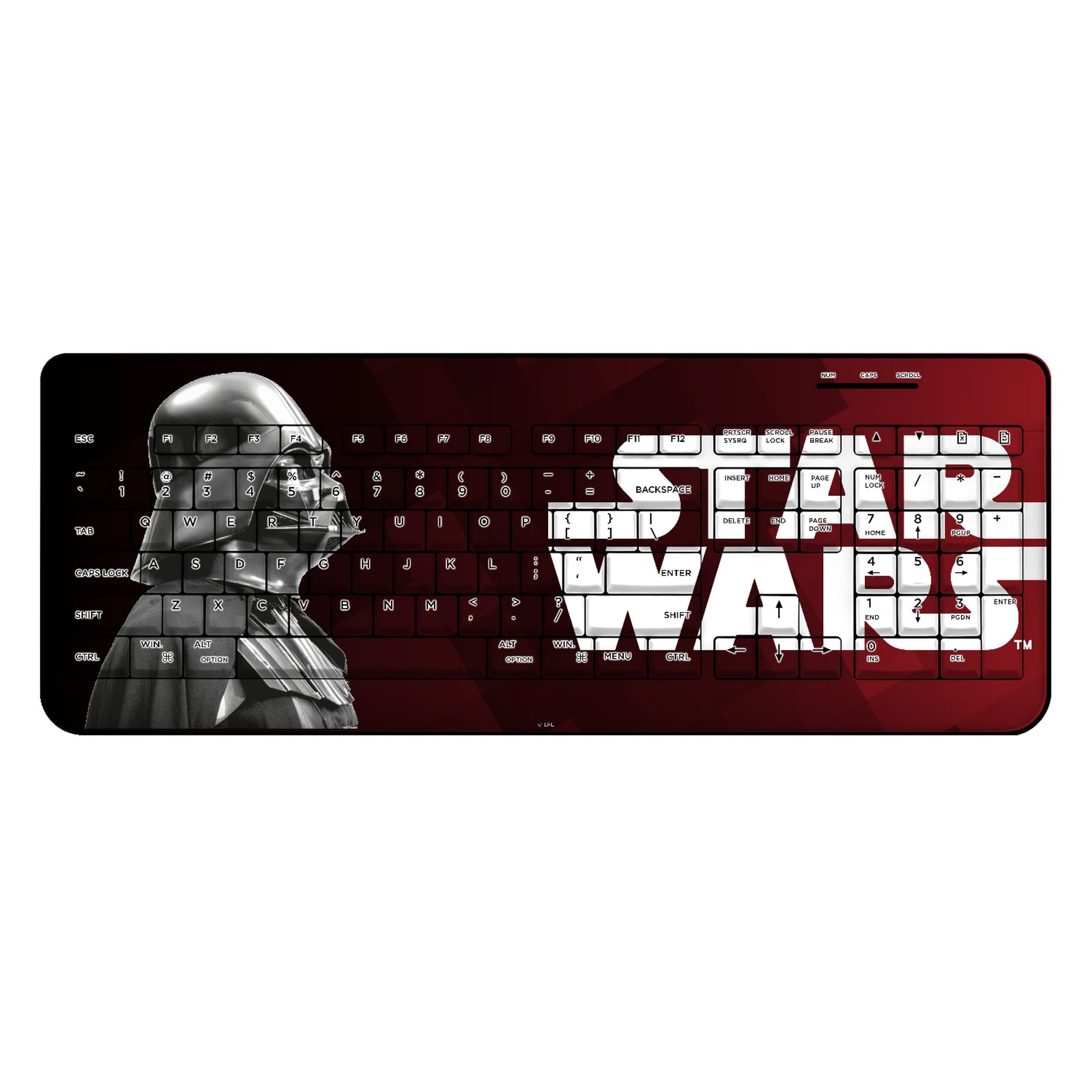 Amazon.com: Star Wars Darth Vader Color Block Wireless USB Keyboard ...