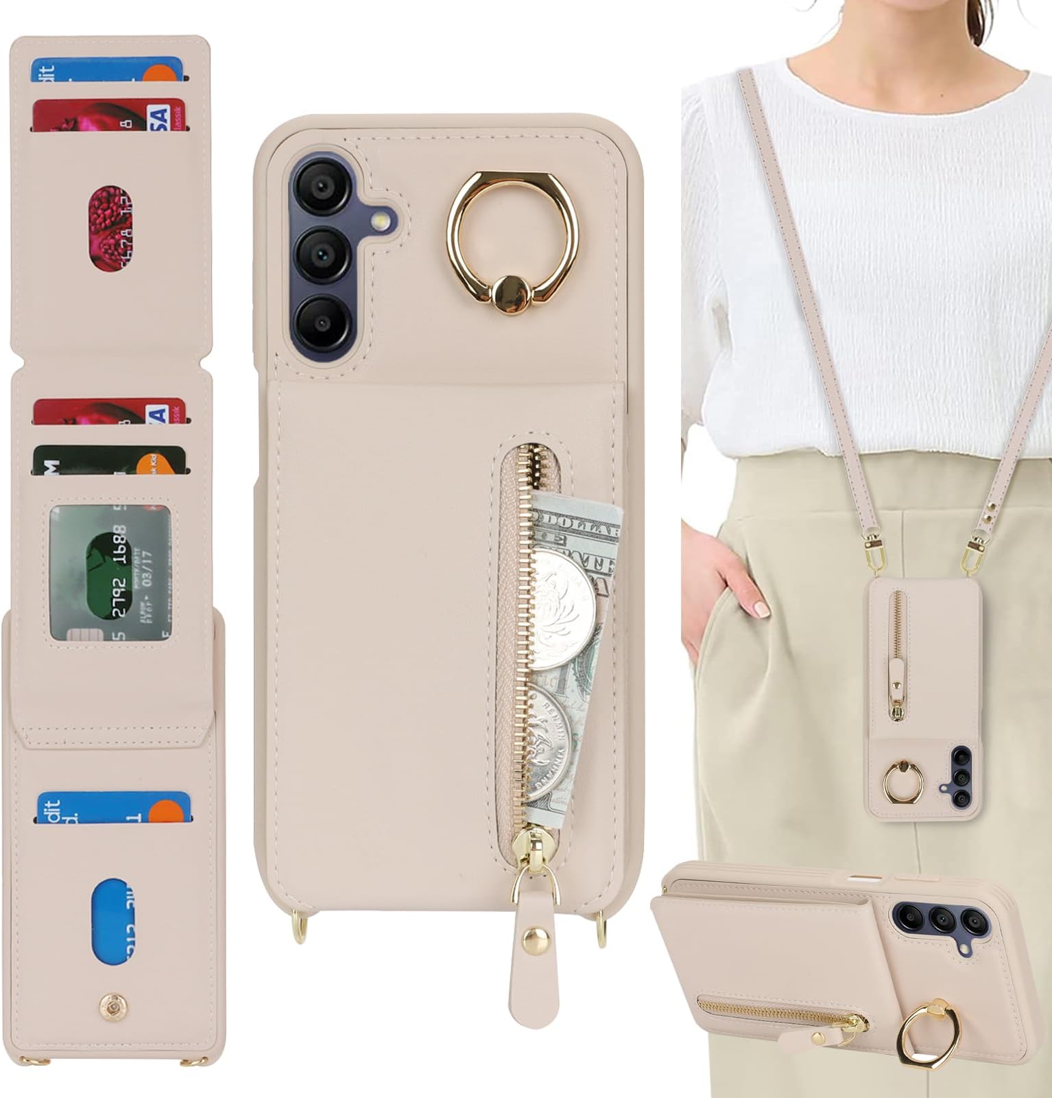 Amazon.com: DEYHU for Samsung Galaxy A13 5G/4G Case with Card Holder for Women, for Galaxy A13 ...