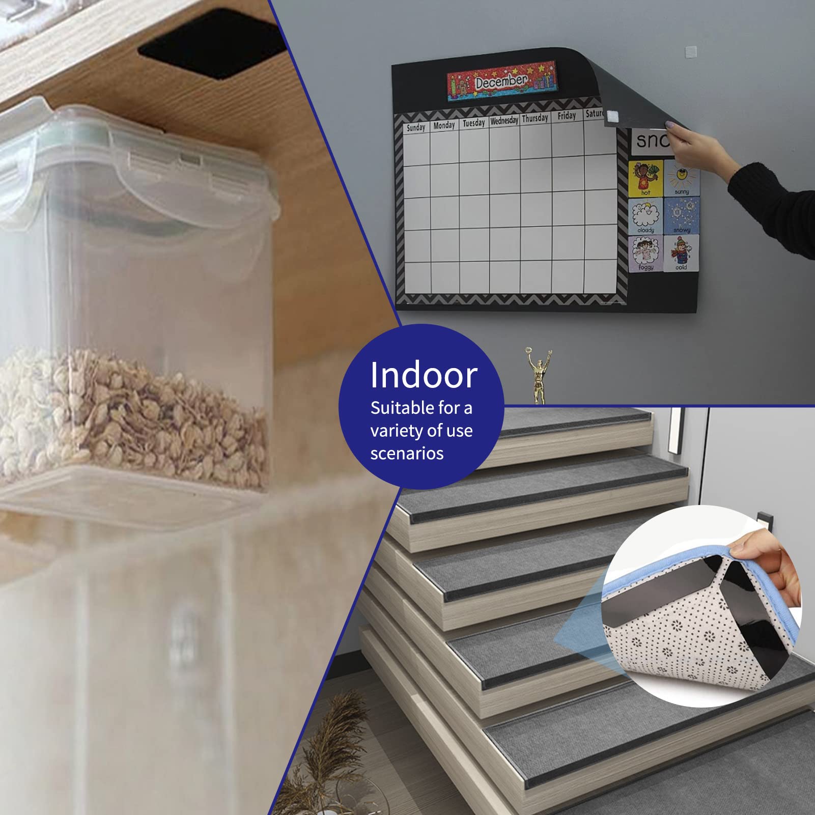 Snapklik.com : Art3d 4ft X 1 In Hook And Loop Rolls Sticky Back