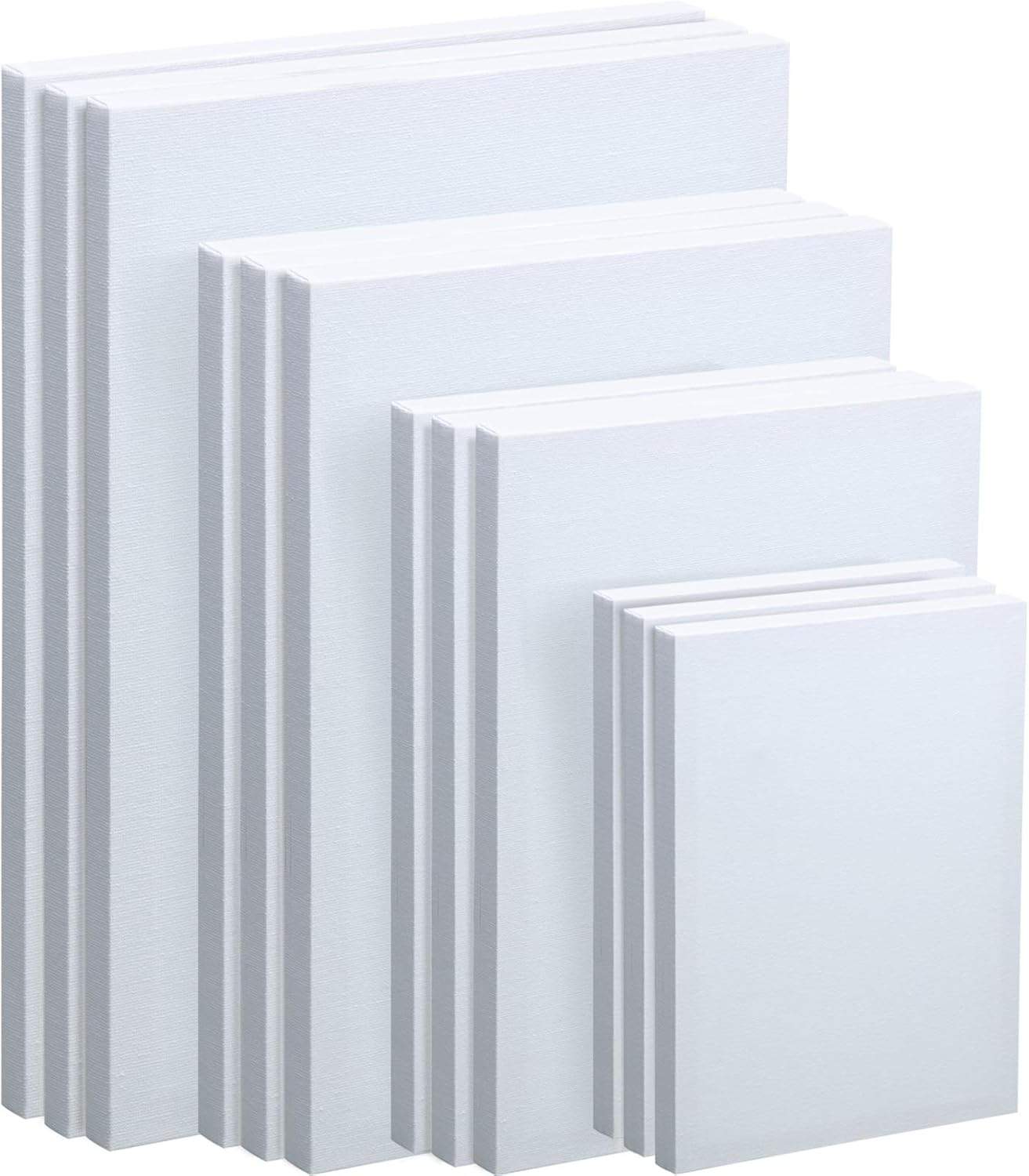 Amazon.com: Hestya 12 Pcs Assorted Canvas Mini Stretched Canvas Small ...