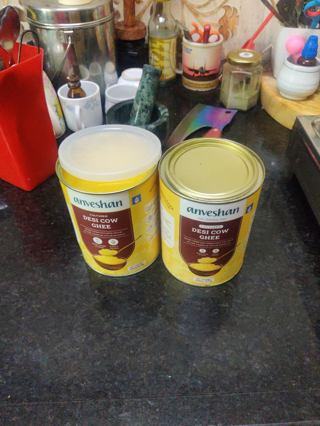 Anveshan A2 Cultured Desi Cow Ghee 400Ml Curd-Churned Pure, Natural ...