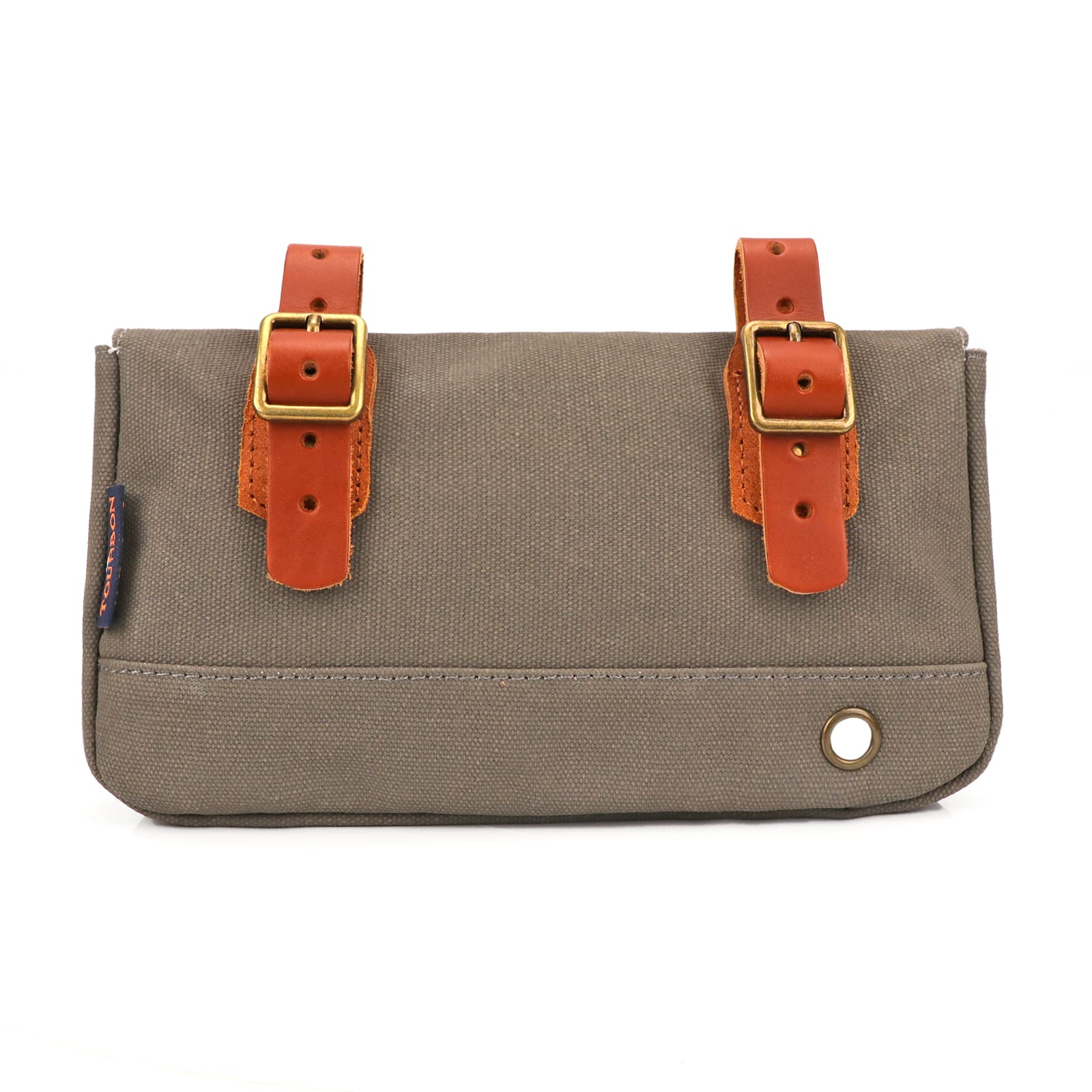 Snapklik.com : TOURBON Vintage Canvas Bike Panniers Bicycle Handlebar Bag