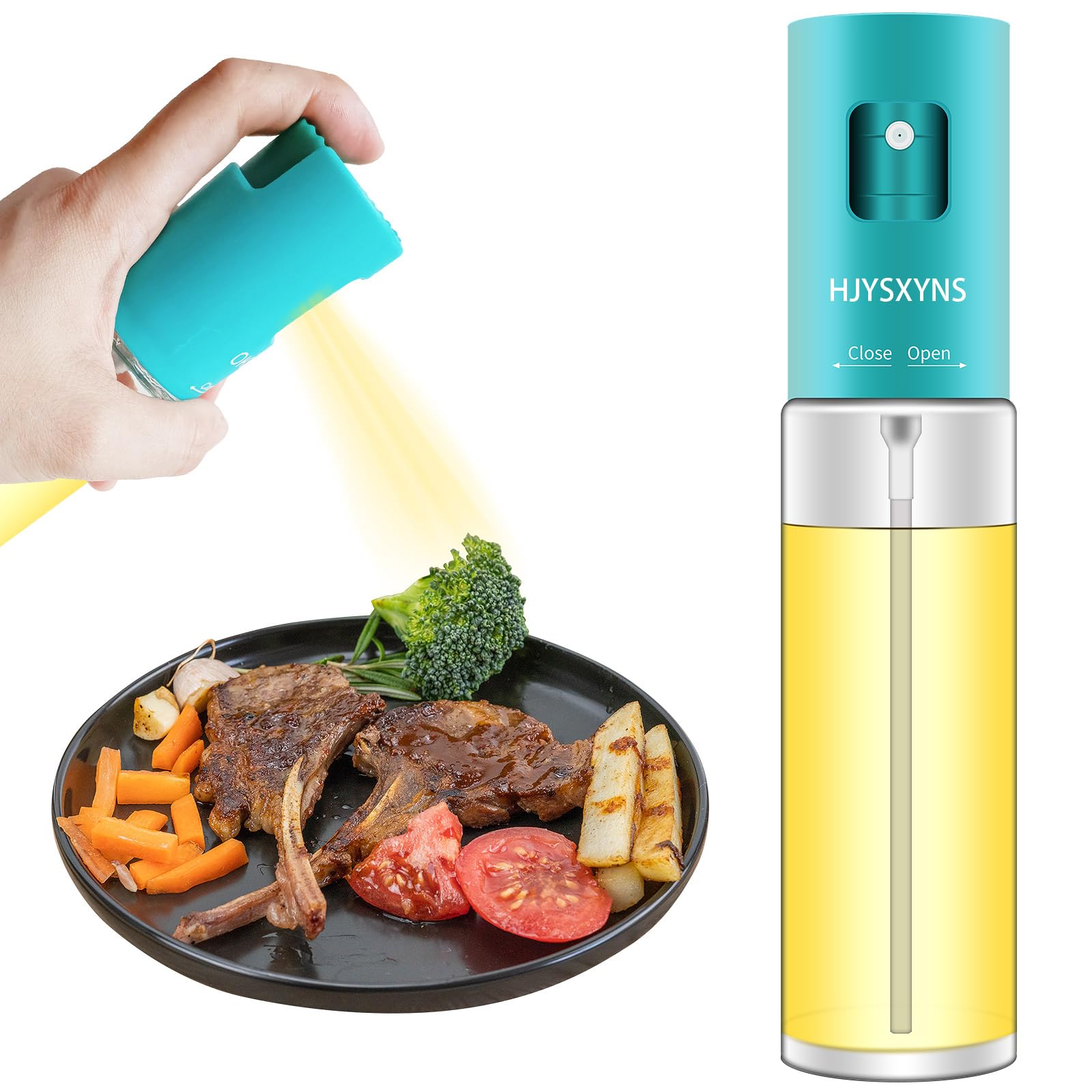 Amazon.com: HJYSXYNS Cooking oil sprayer, 100ml glass oil spray bottle ...