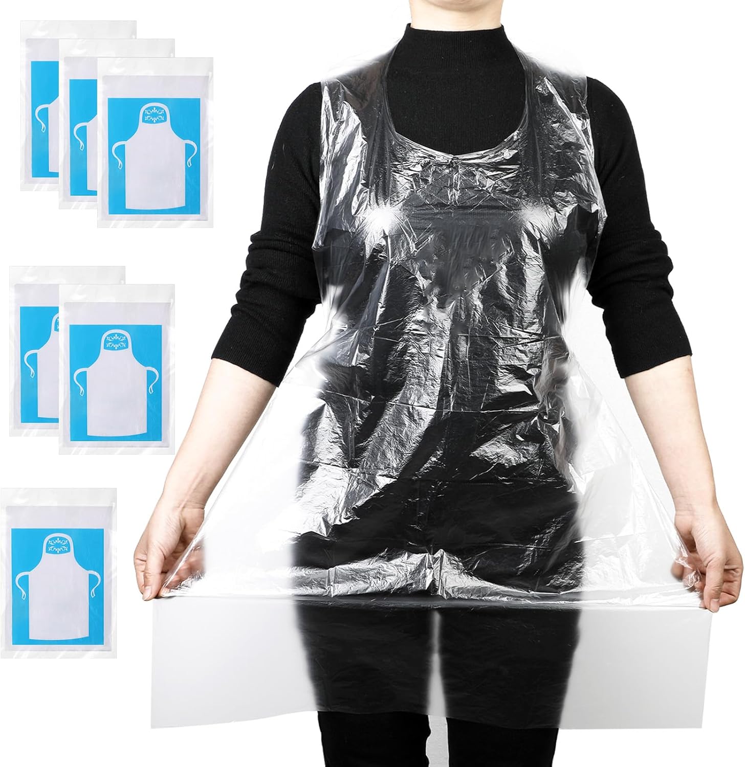 Amazon.com: SynHHergyx 200 Pack Plastic Disposable Aprons 24 x 37 Inch ...