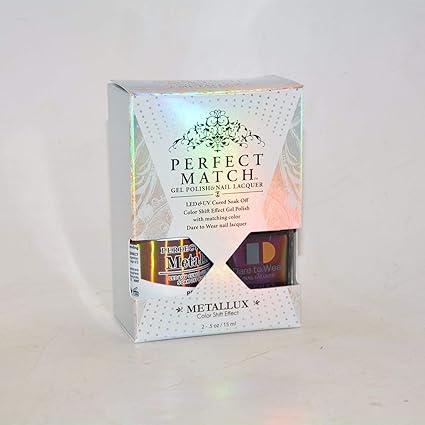 Amazon.com: LECHAT Perfect Match Gel Polish & Nail Lacquer Duo 0.5oz ...