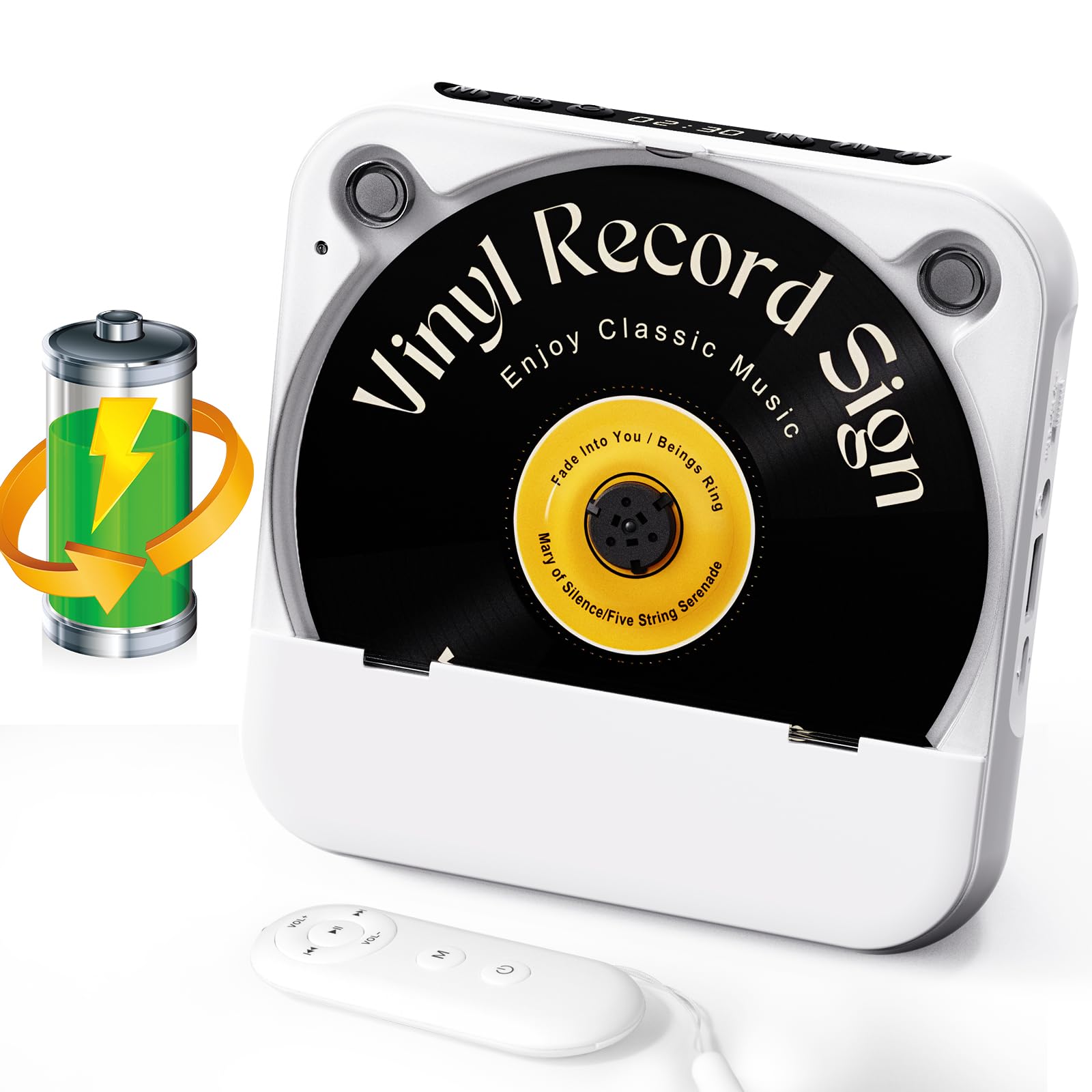 Amazon.com: CD Player Portable Bluetooth Desktop CD Player with HiFi ...