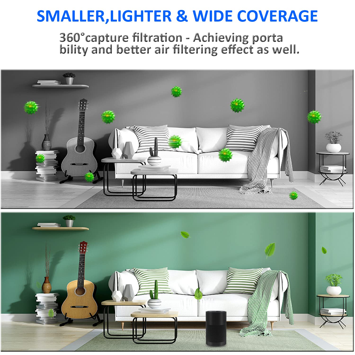 Miko True HEPA Air Purifier For Home With Essential Oil