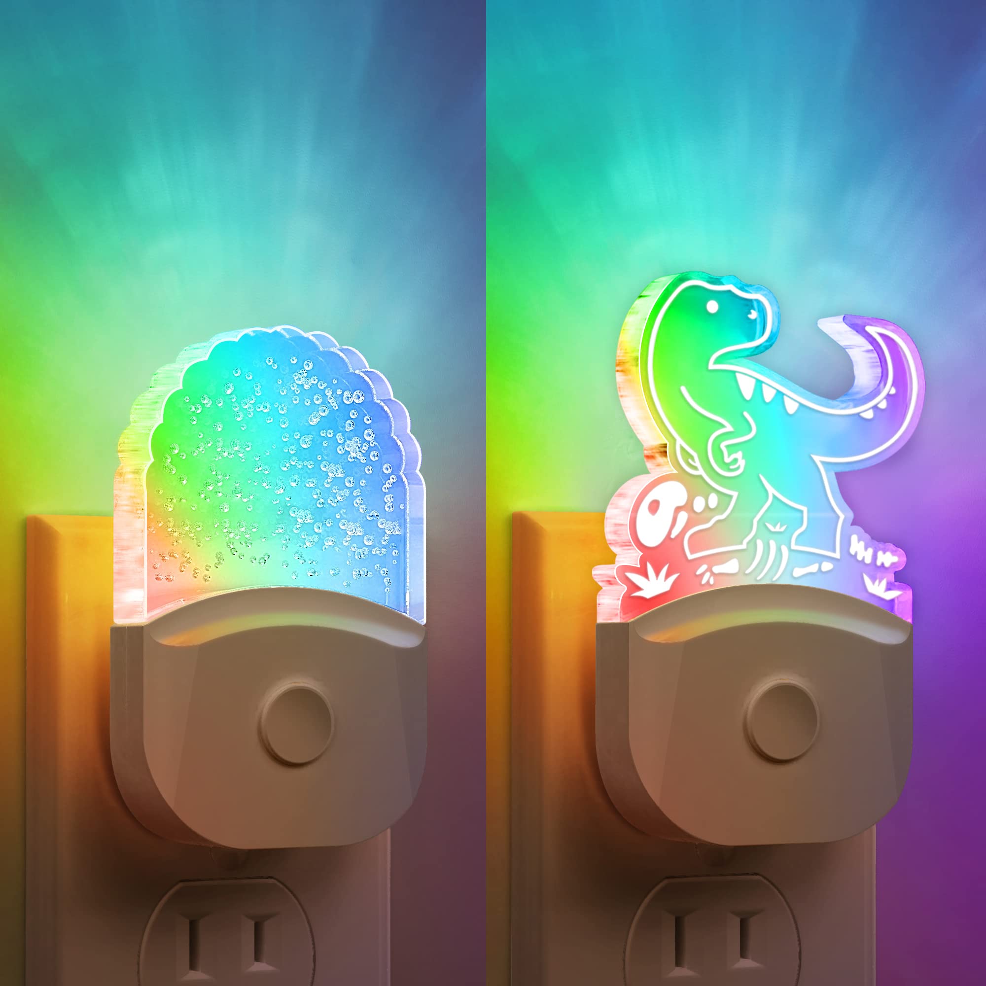 Amazon.com: Color Changing Plug in Night Light for Kids, Baby Night ...