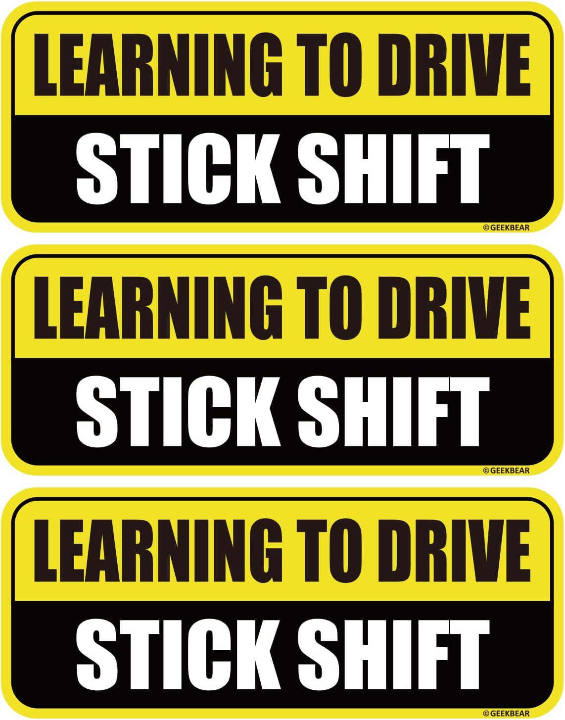 Amazon.com: TOTOMO Learning to Drive Stick Shift Stay Back May Roll ...