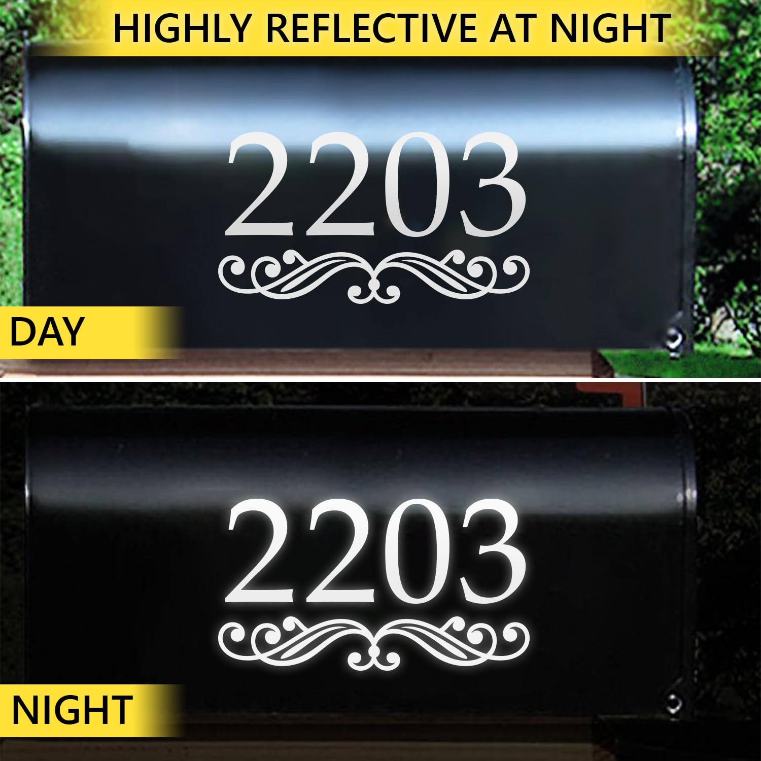Snapklik.com : 3 Inch Reflective Mailbox Numbers For Outside Rustic ...