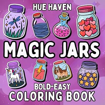 Amazon.com: Magic Jars: Easy and Bold Coloring Book for Kids and Adults ...