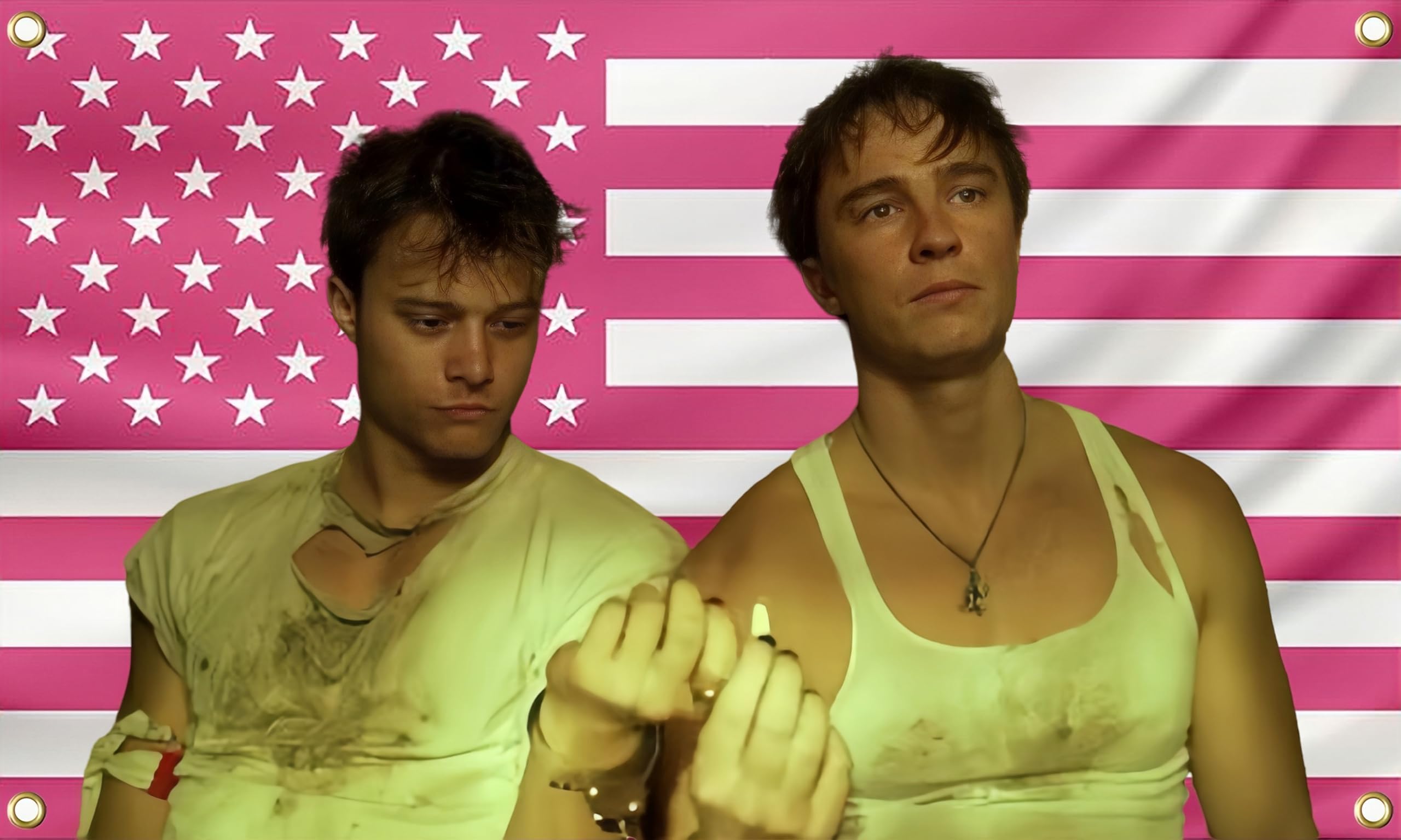 Amazon.com : Flag Drew JJ Tapestry Pink Rafe America Funny Starkey ...