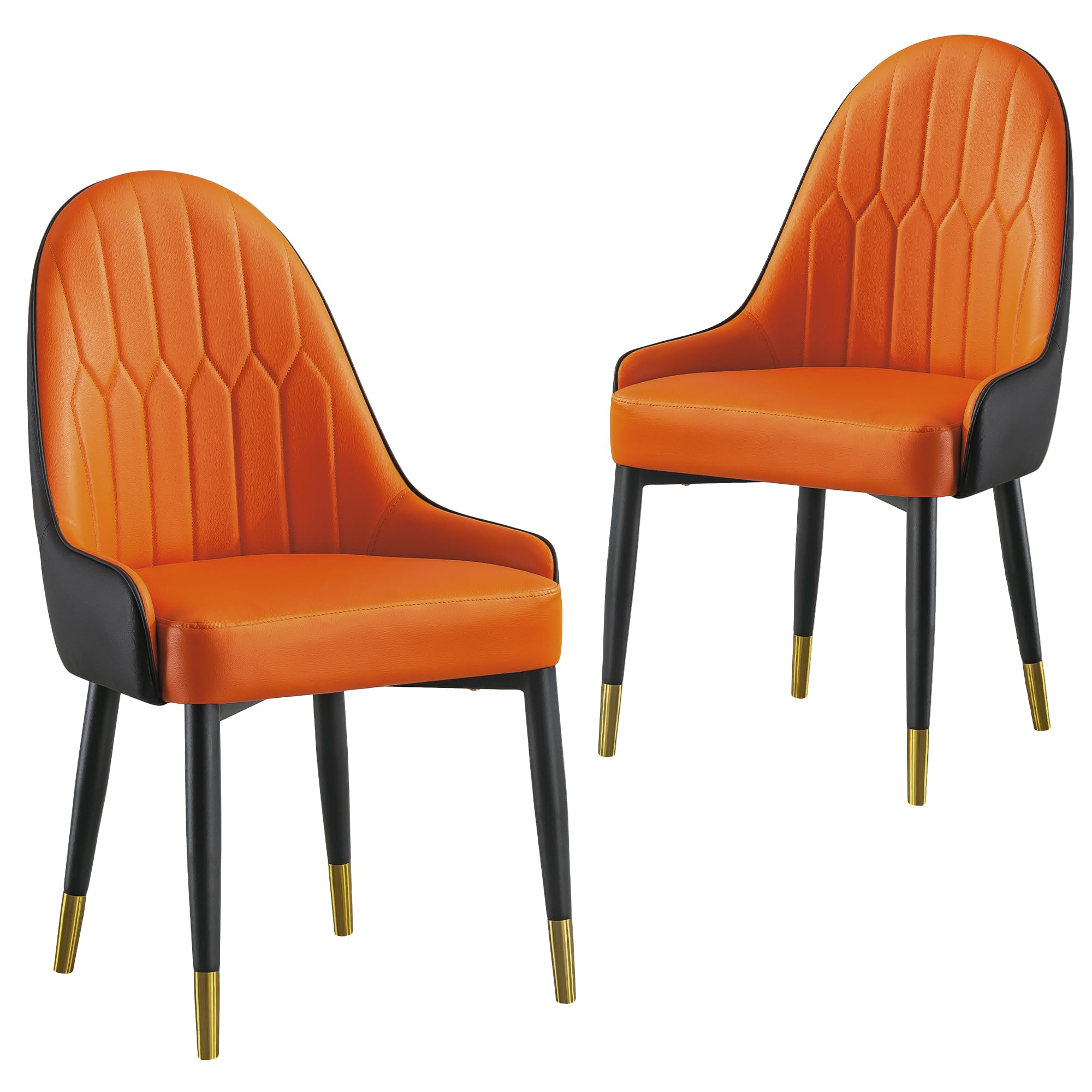 Amazon.com - AF ARTISAN FURNITURE Orange Dining Chairs Set of 2 with ...