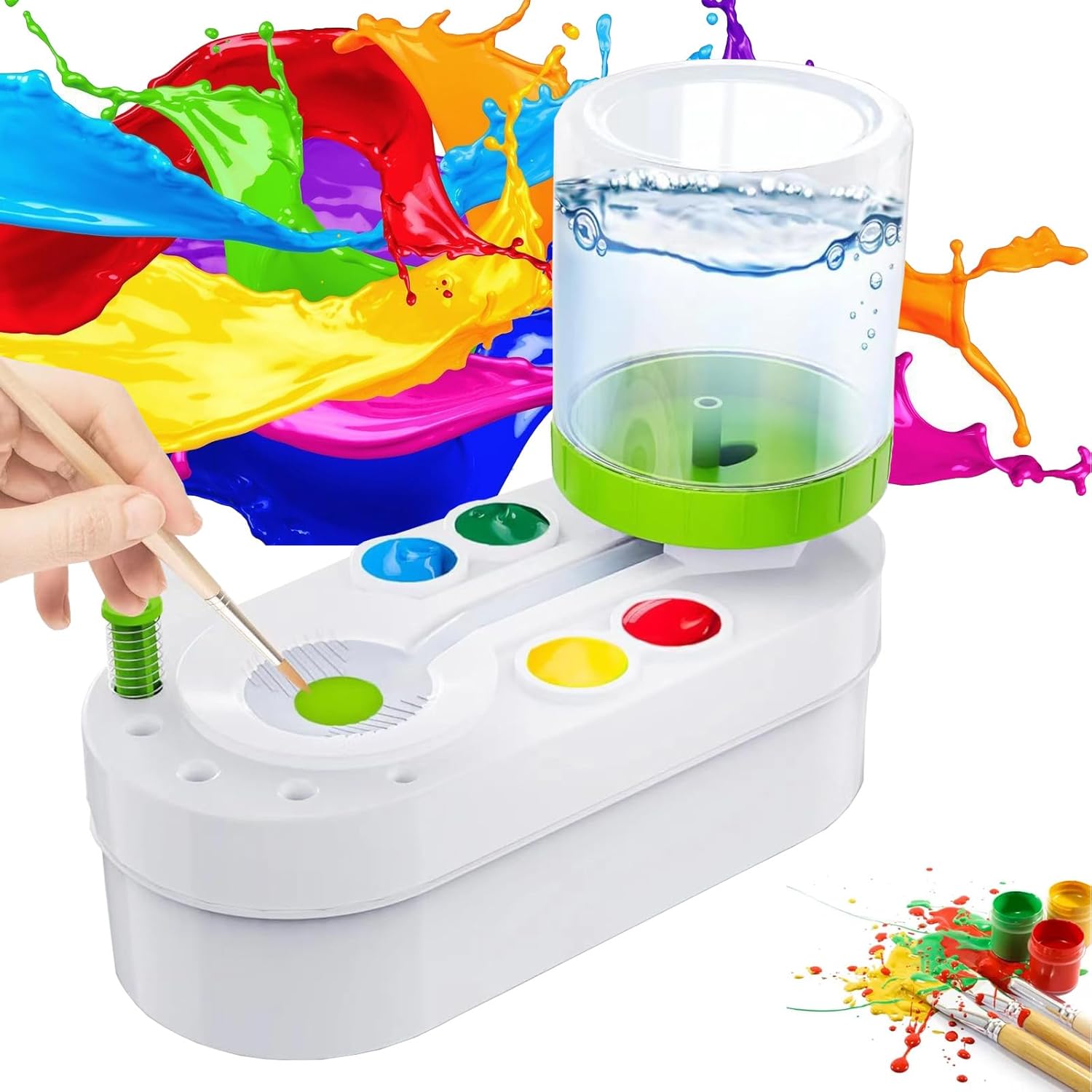 Amazon.com: Brush Rinser Water Paint Cleaner, 2024 Newest Paint Brush ...